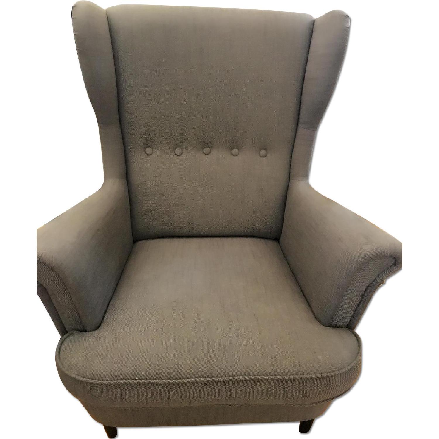Pier 1 Wingback Chair - AptDeco
