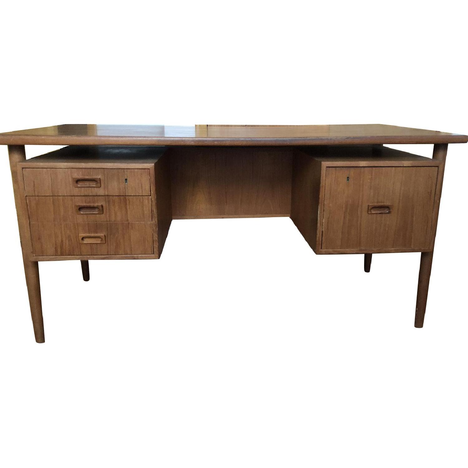 Danish Mid-Century Floating Desk - AptDeco