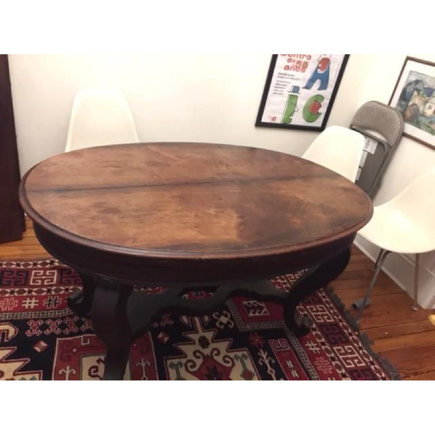 Walnut Expandable Dining Table - AptDeco