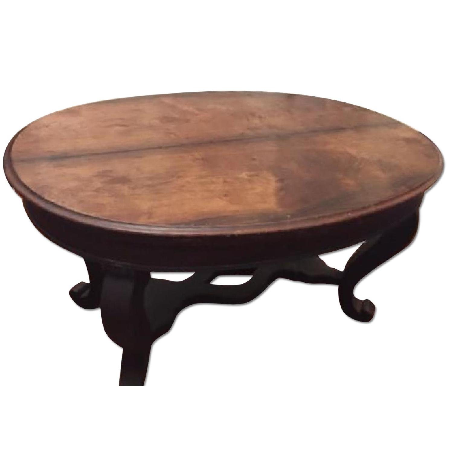 Walnut Expandable Dining Table - AptDeco