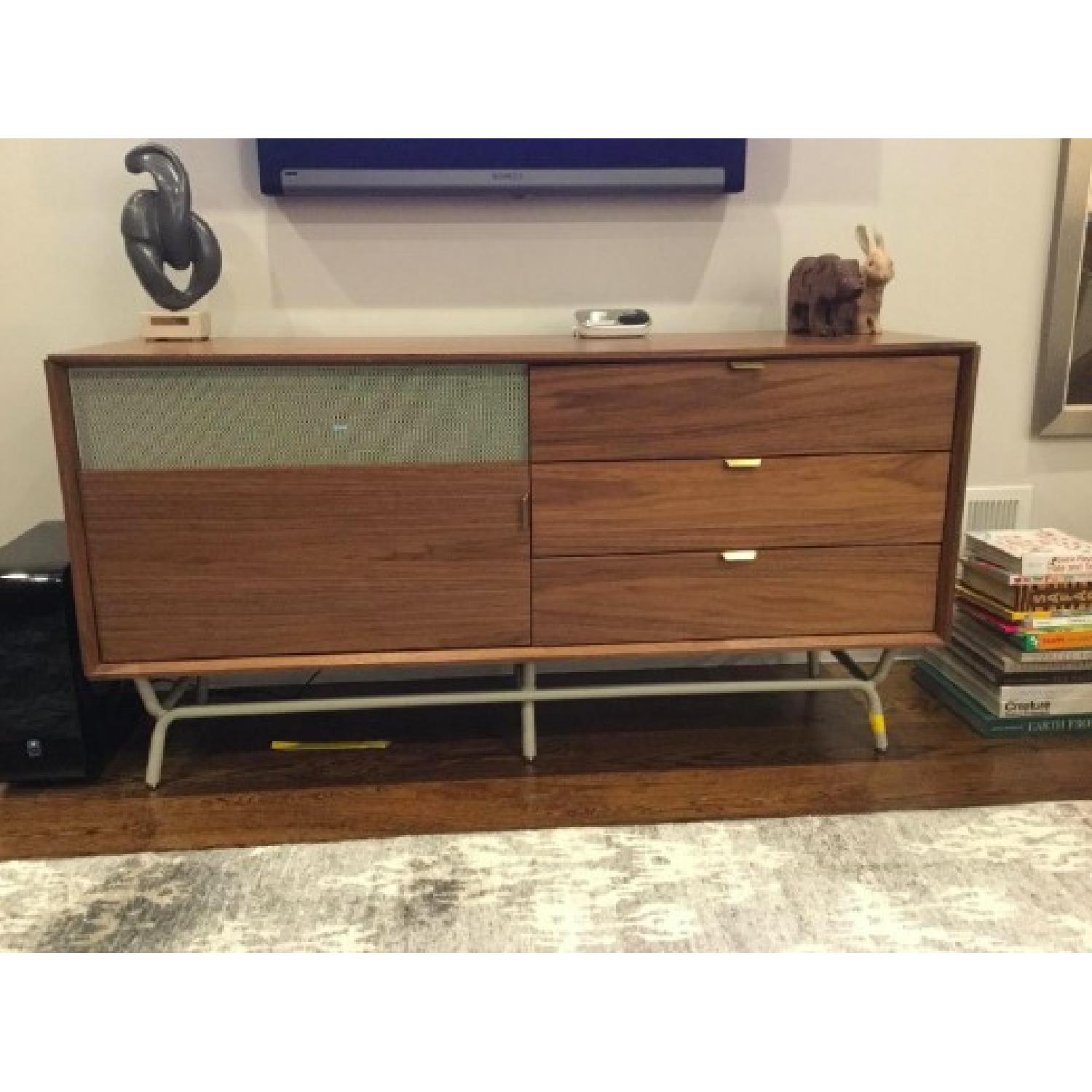 Blu Dot Dang Media Console in Walnut - AptDeco