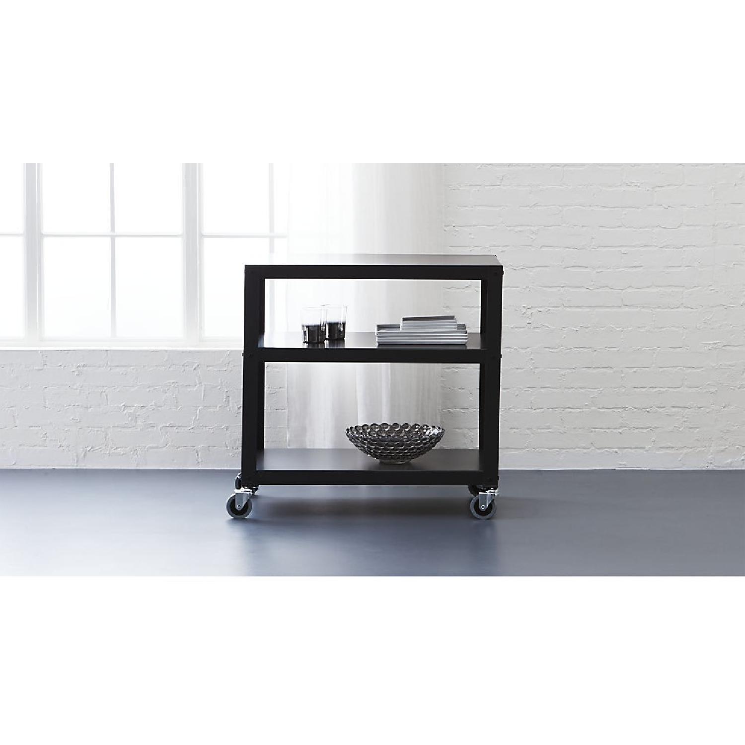 CB2 Carbon Rolling Cart - AptDeco