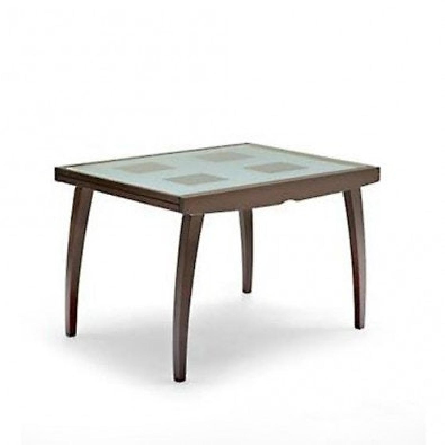 Calligaris Glass & Wood Extendable Dining Table - AptDeco