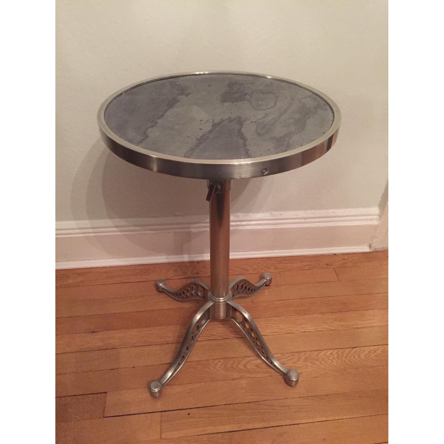 Ethan Allen Slate Top Telescoping Table - AptDeco