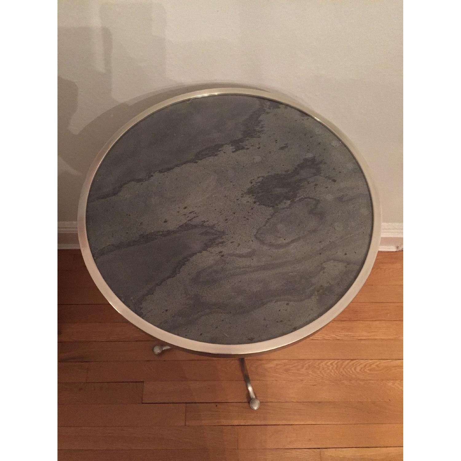 Ethan Allen Slate Top Telescoping Table - AptDeco