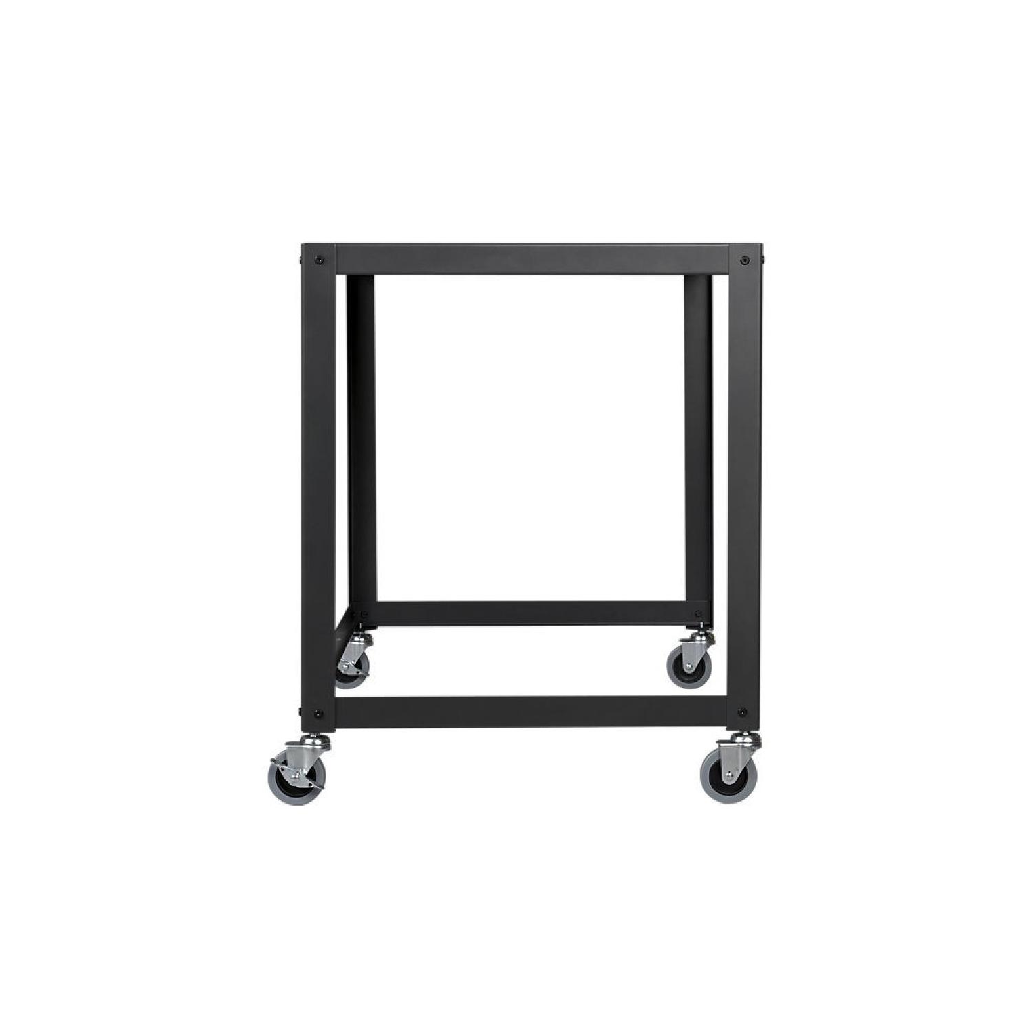 CB2 Go-Cart Carbon Rolling Desk - AptDeco