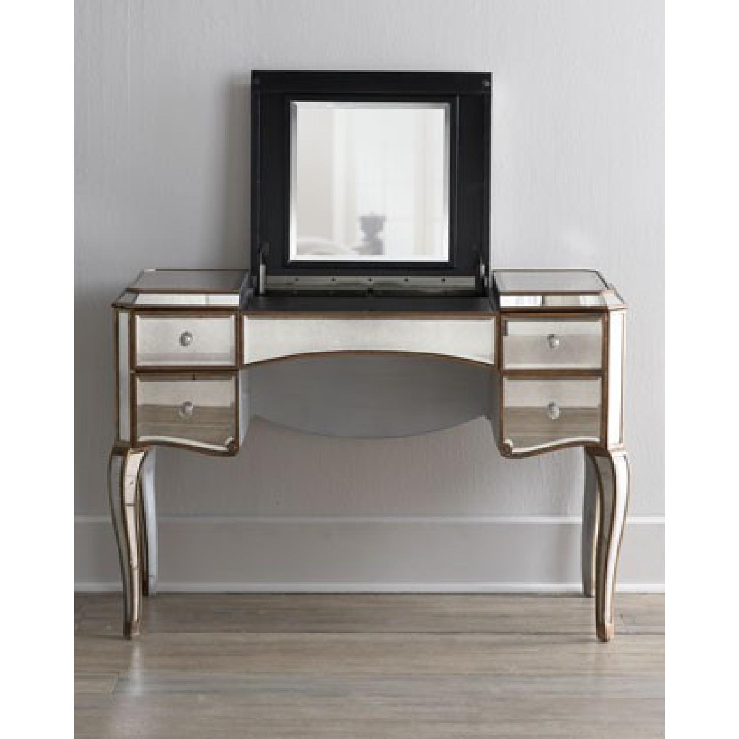 Horchow Mirrored Vanity/Desk - AptDeco