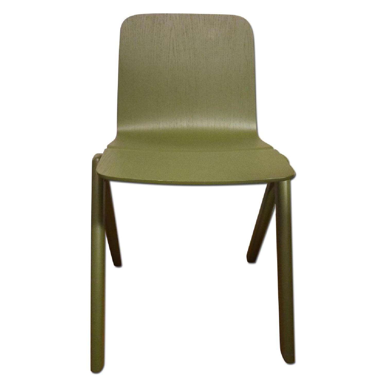 Hay Copenhague Stackable Chairs in Green - Pair - AptDeco