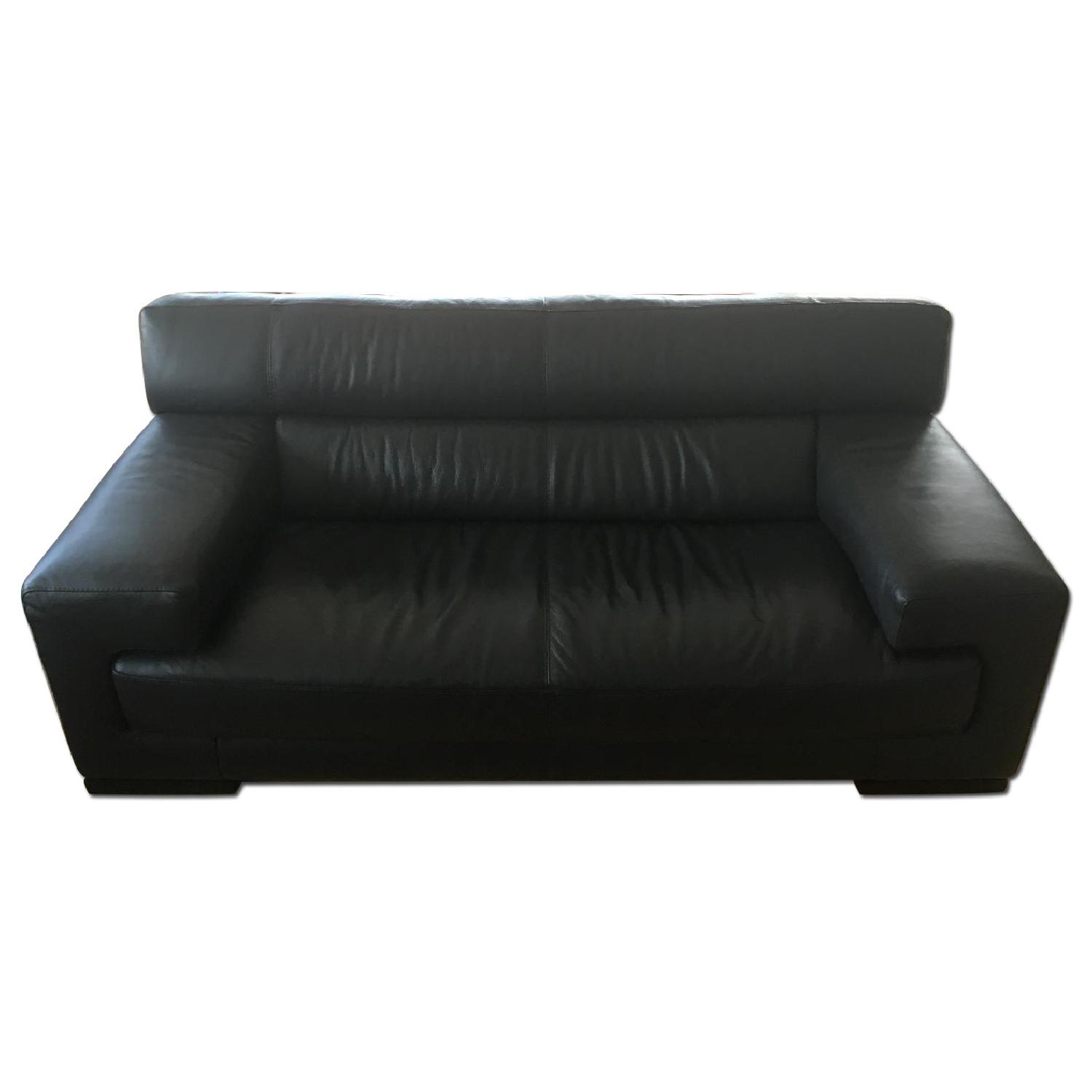 Natuzzi Limited Black Sofa - AptDeco