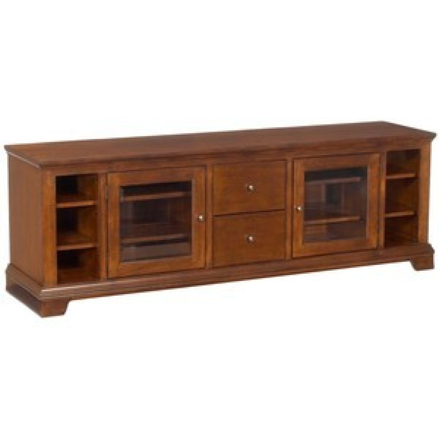 Macy's Crystal TV Stand/Console Table - AptDeco