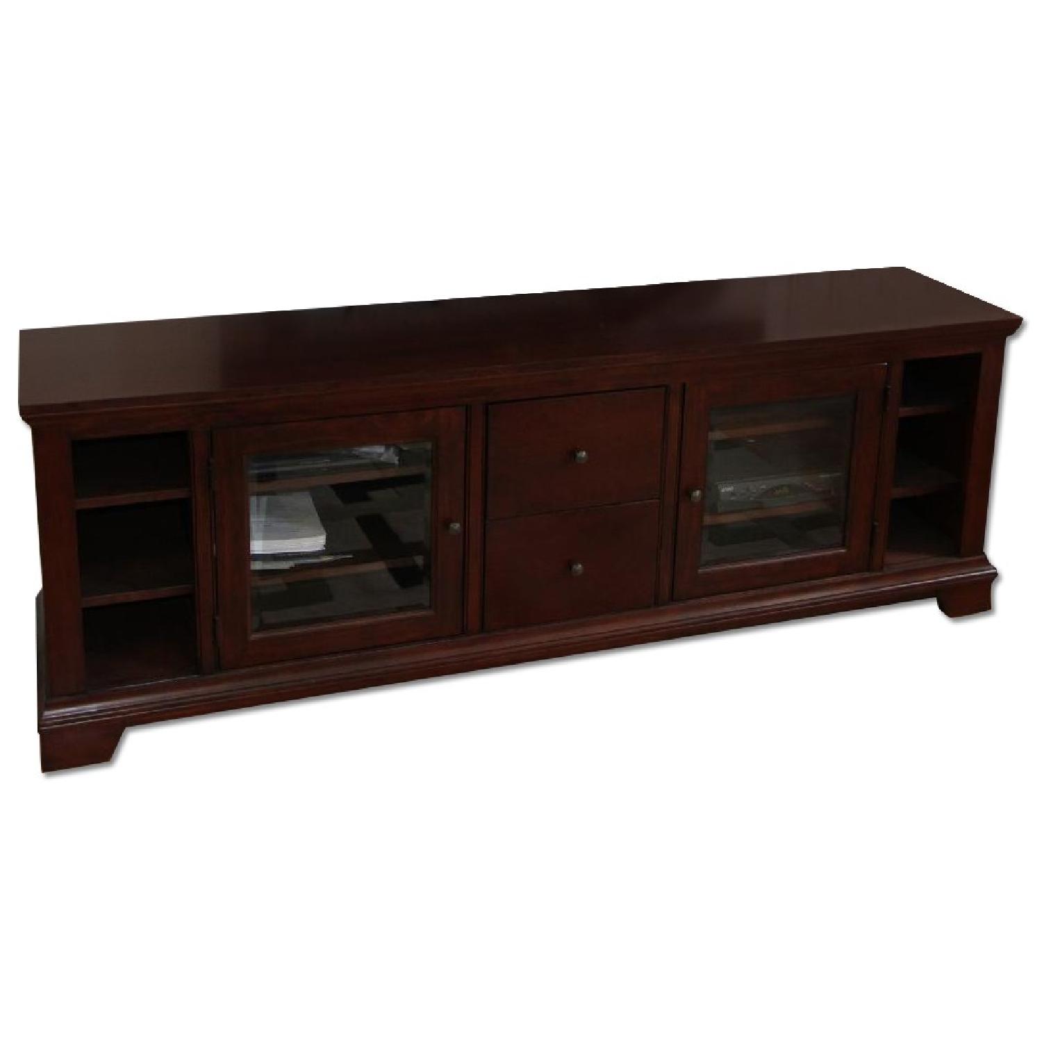 Macy's Crystal TV Stand/Console Table - AptDeco
