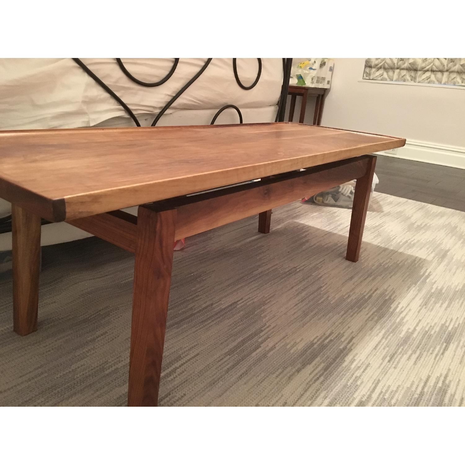 Mid-Century Modern Floating Top Coffee Table - AptDeco