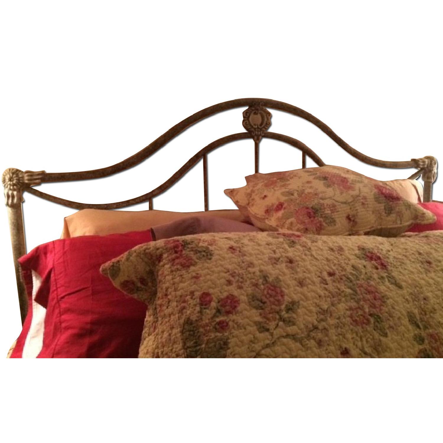 Wesley Allen Queen Size Iron Bed - AptDeco