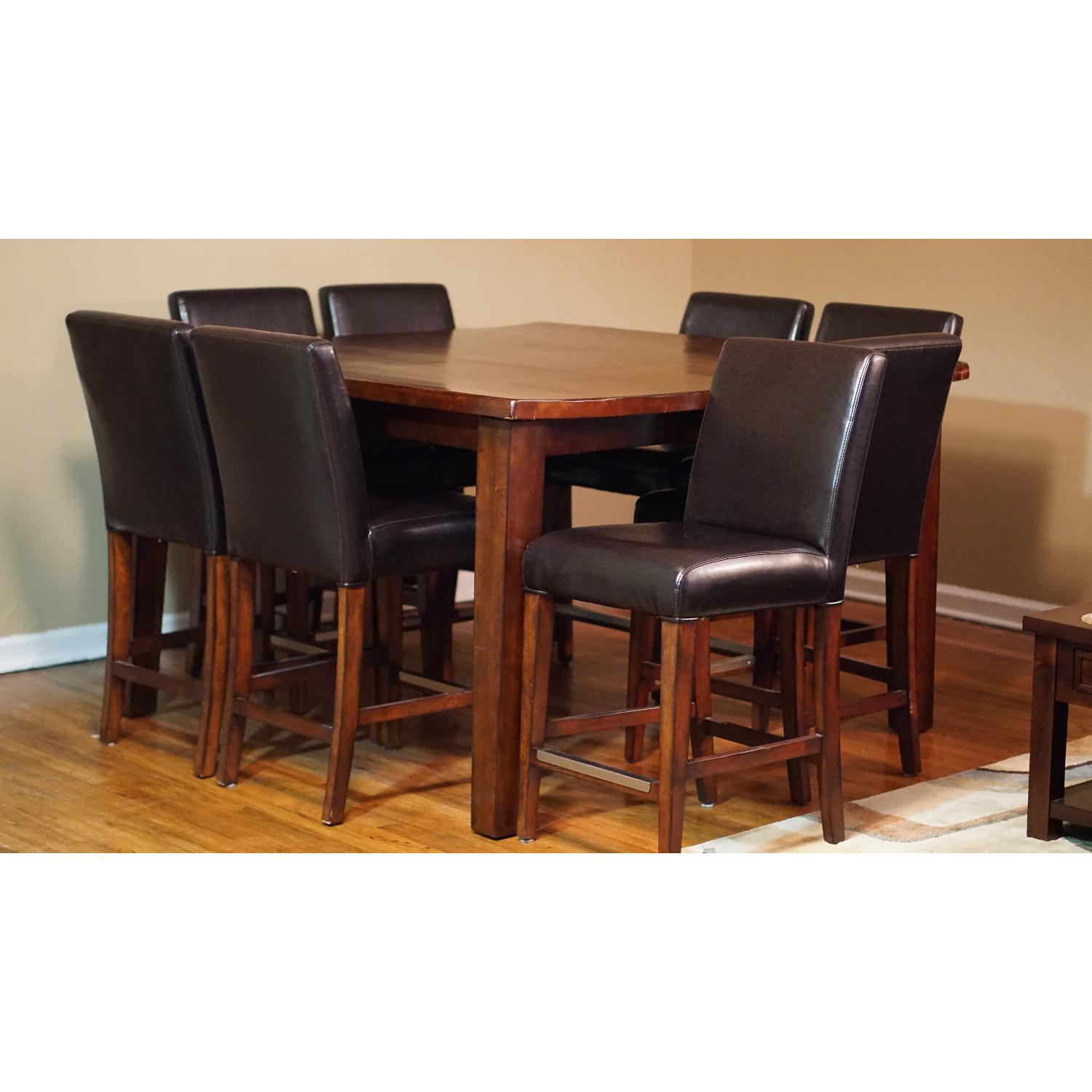 Brookshire 9-Piece Square Counter-Height Dining Set - AptDeco