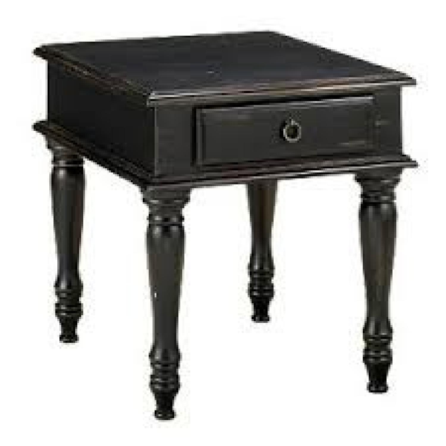 World Market Solid Wood Bedside Tables - Pair - AptDeco