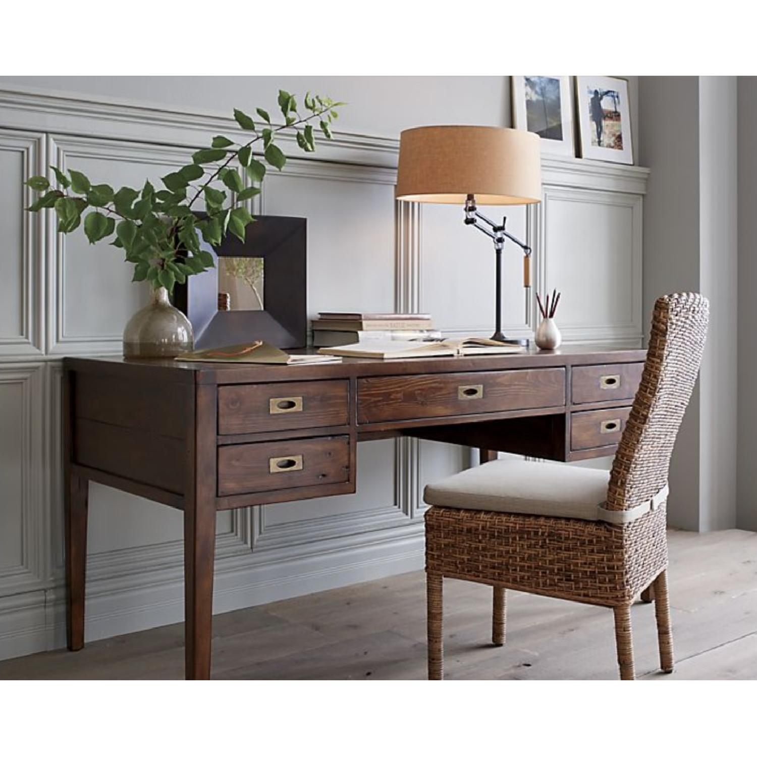 Crate & Barrel Morris Wood Desk - AptDeco