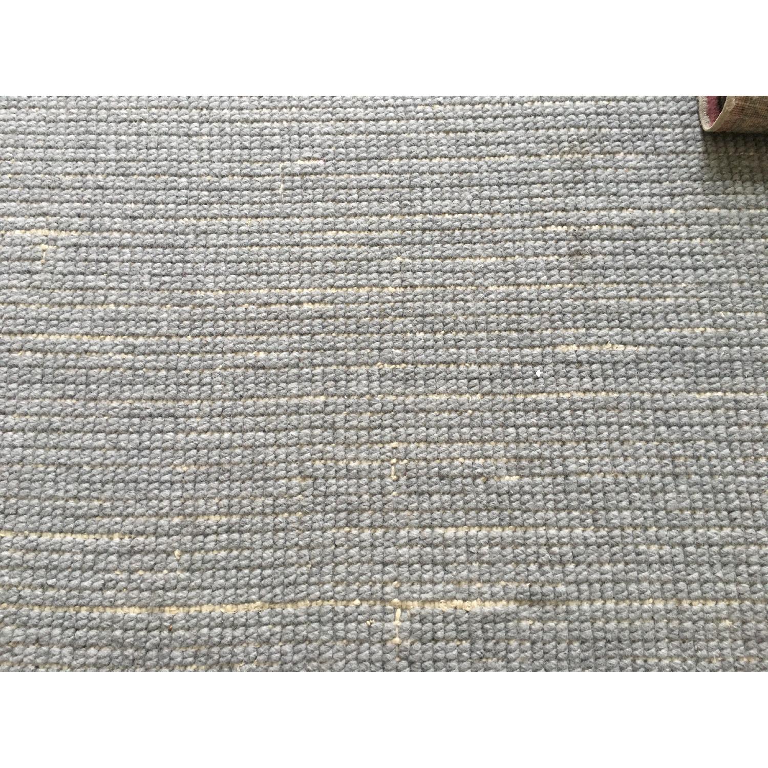 Pottery Barn Popcorn Wool & Jute Grey Area Rug - AptDeco
