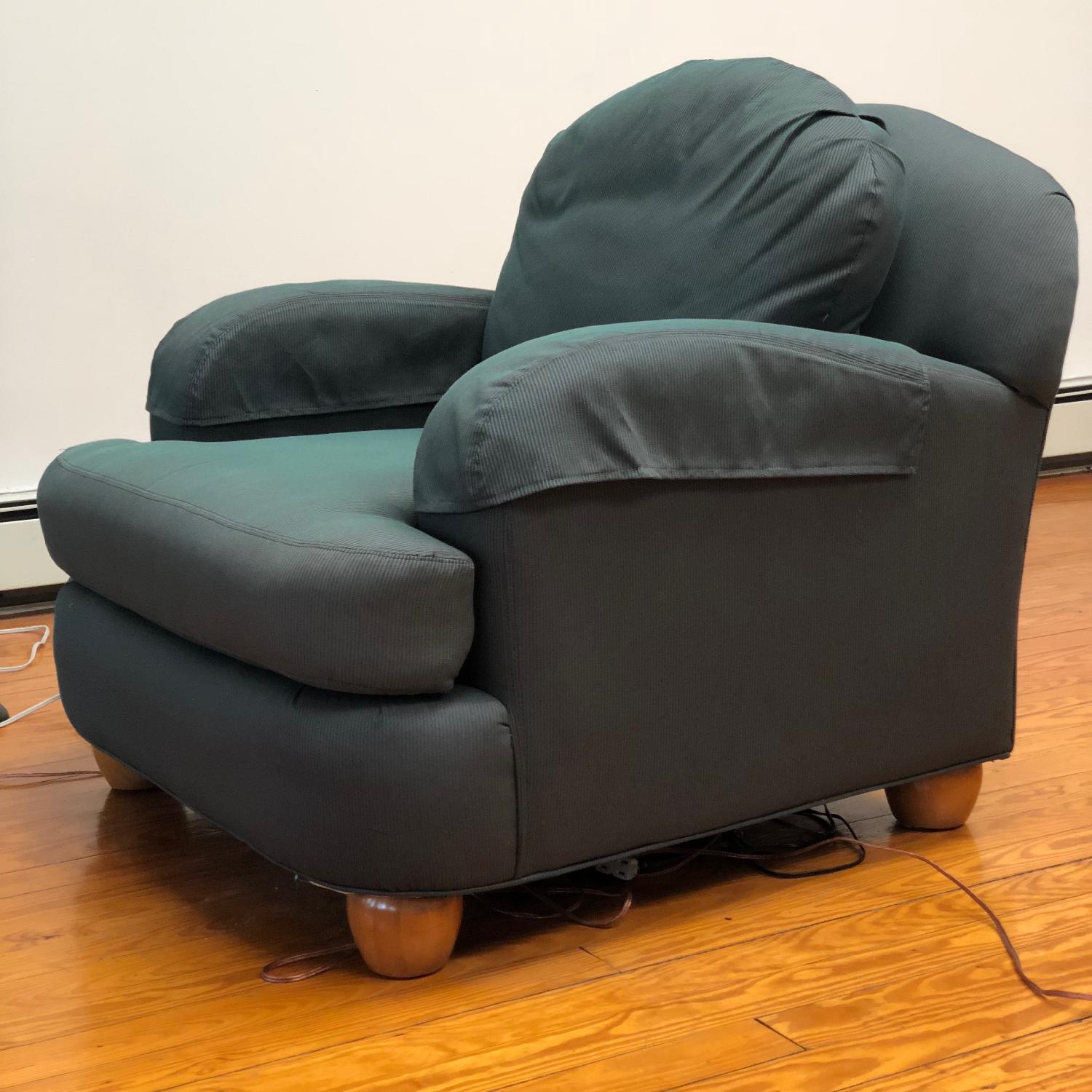 Ethan Allen Radius Armchair in Green - AptDeco