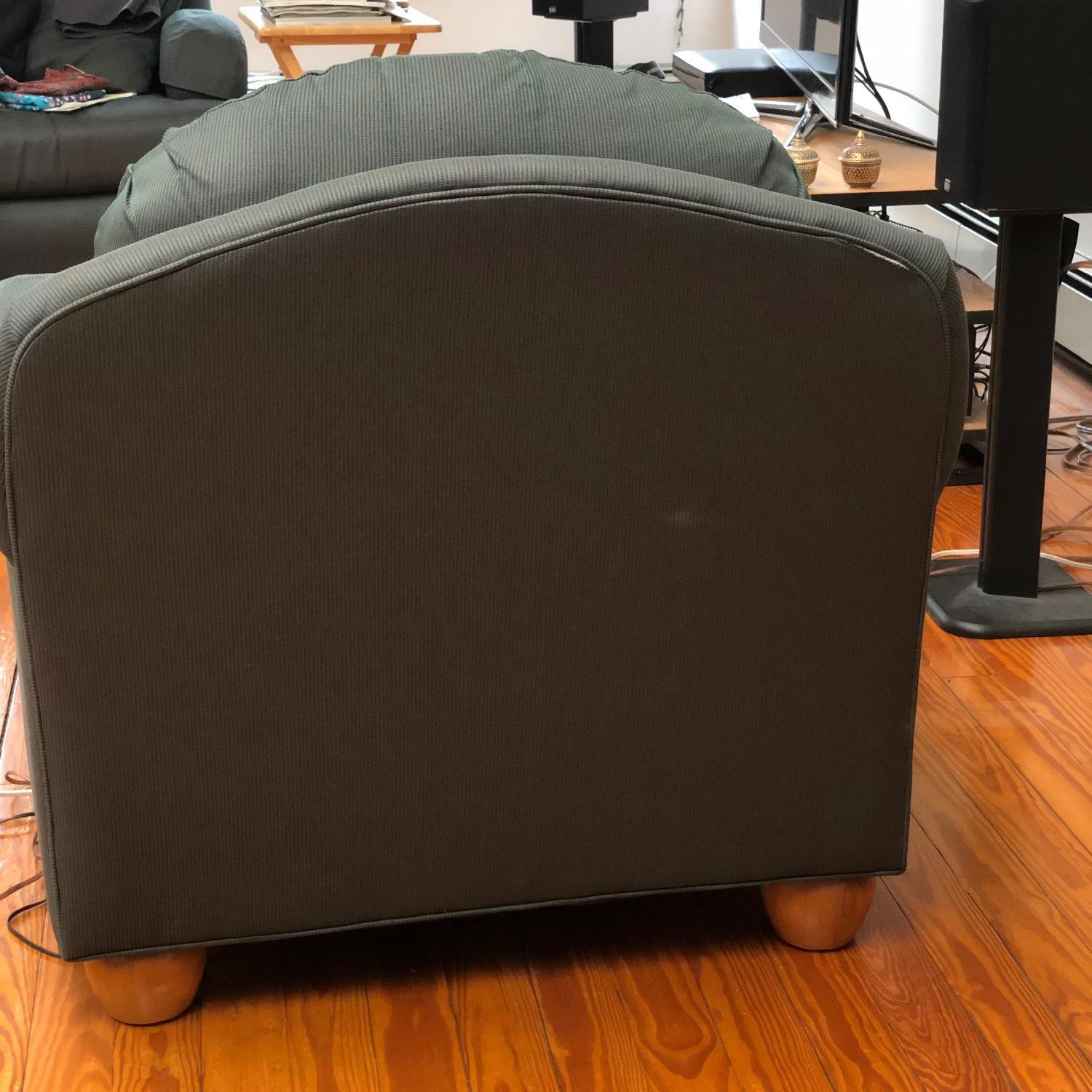 Ethan Allen Radius Armchair in Green - AptDeco