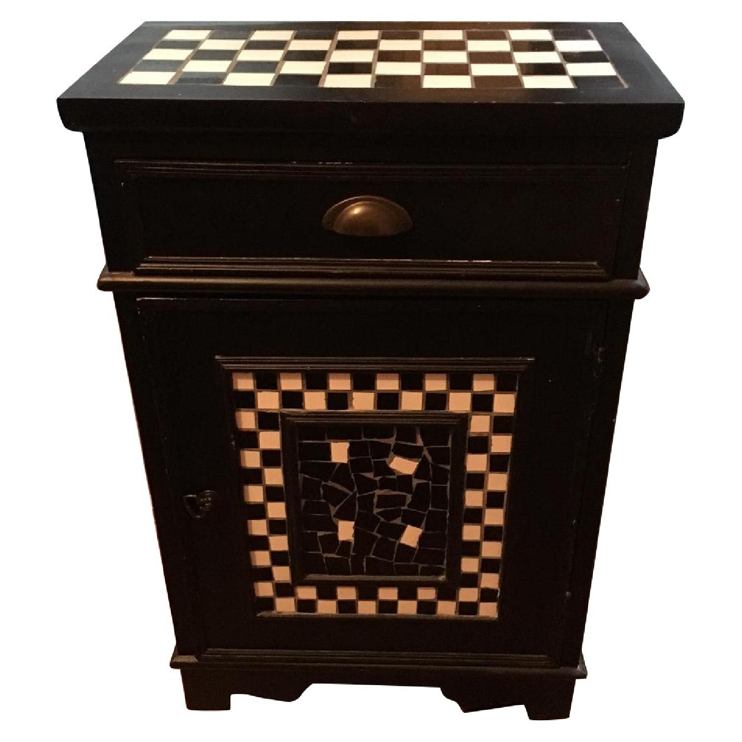 Checkerboard Cabinet - AptDeco