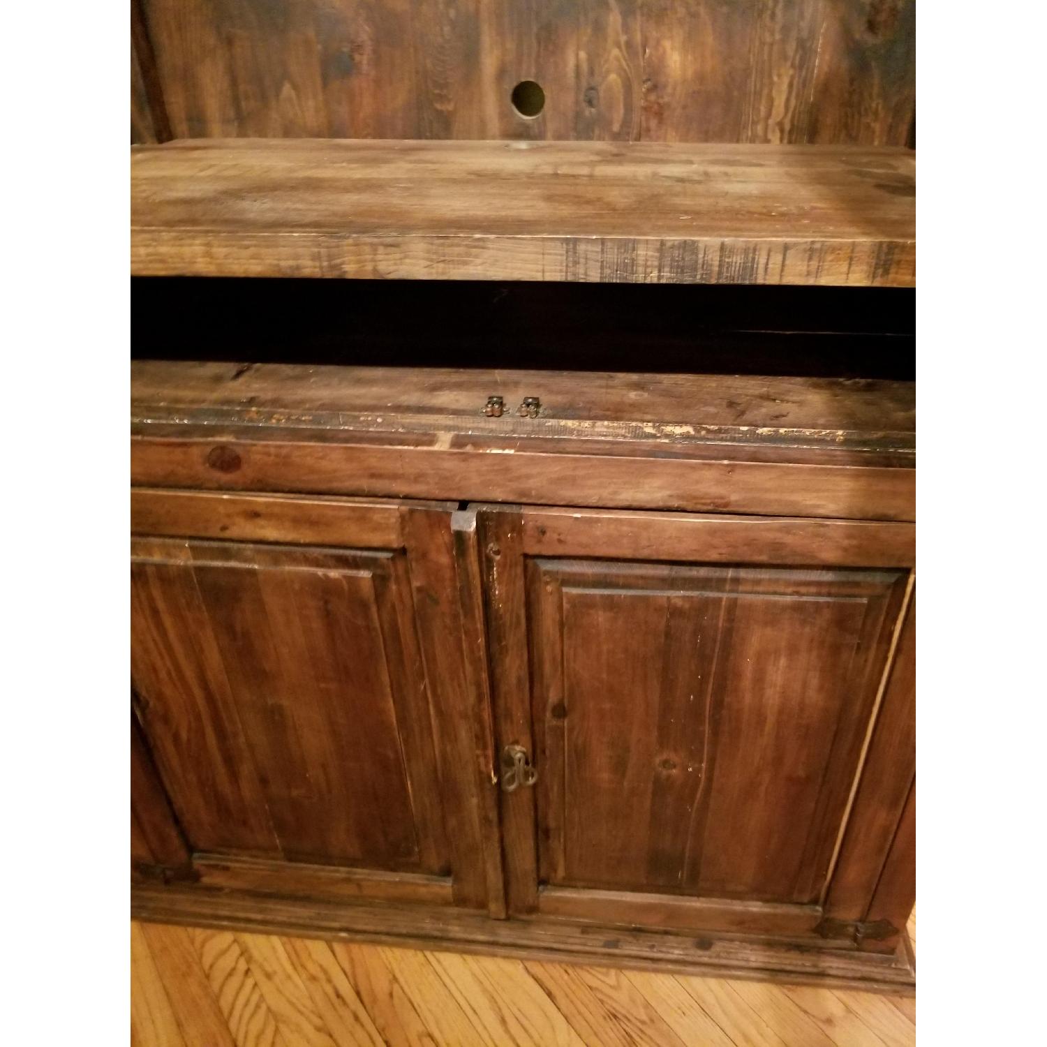 Arhaus Vintage Rustic Armoire/Entertainment Cabinet - AptDeco