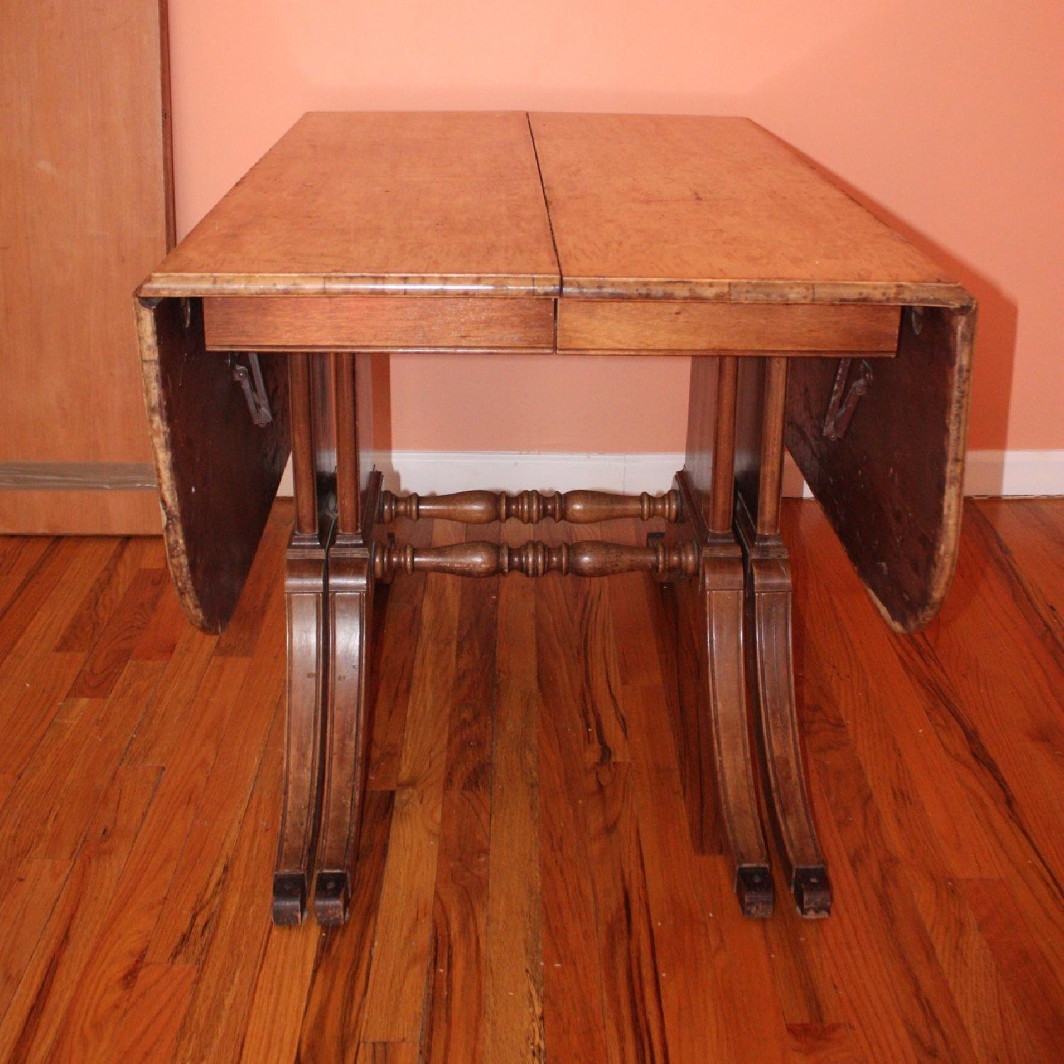 Vintage Brandt Furniture Extendable Wooden Drop-Leaf Table w/ 3 Leaves ...