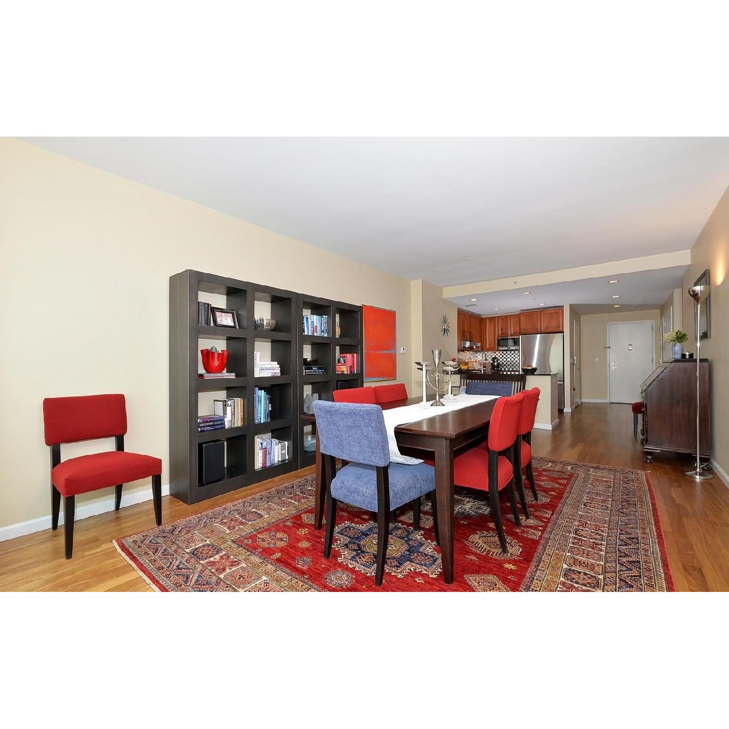 Crate & Barrel Shadow Box Tower Metal Bookcase - 2 Available - AptDeco