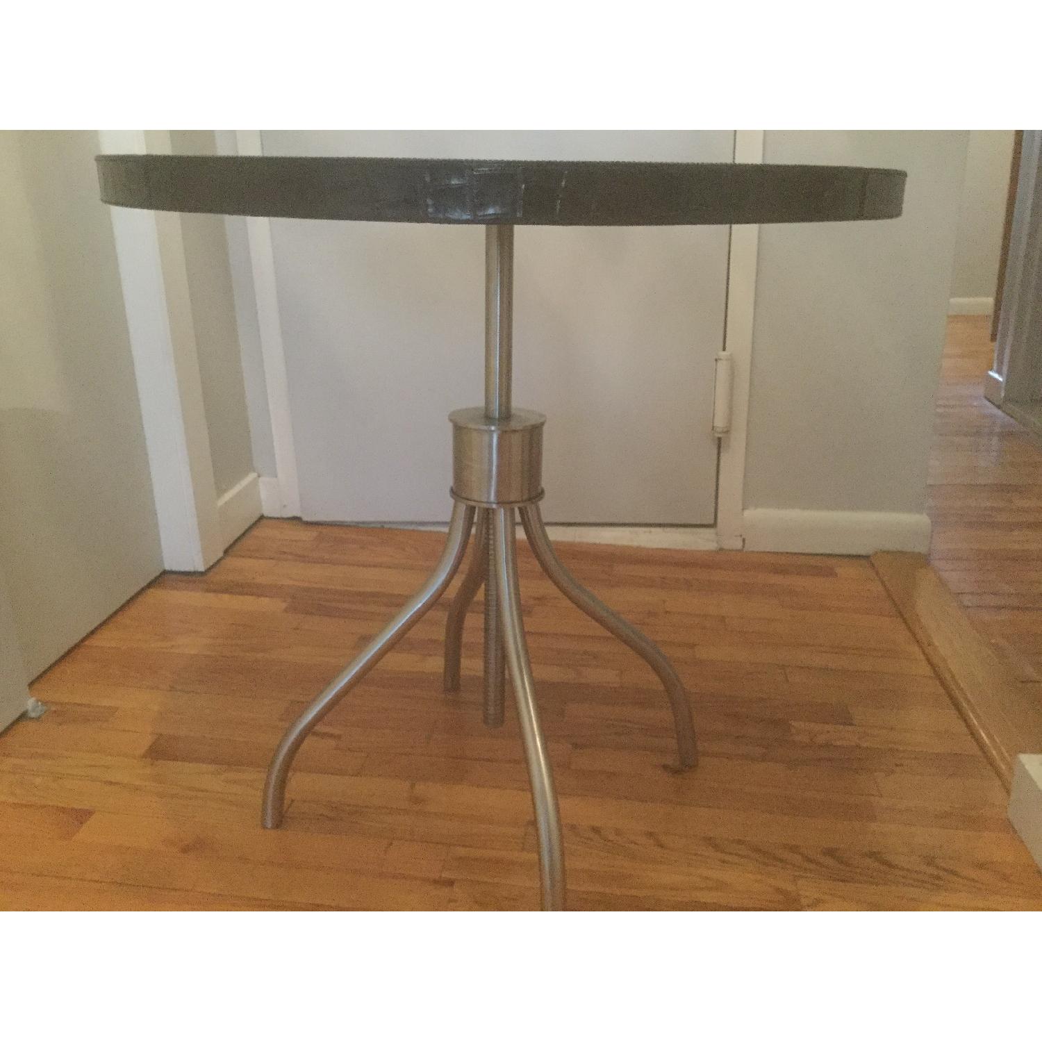 LSA Int'l Leather Dining Table - AptDeco