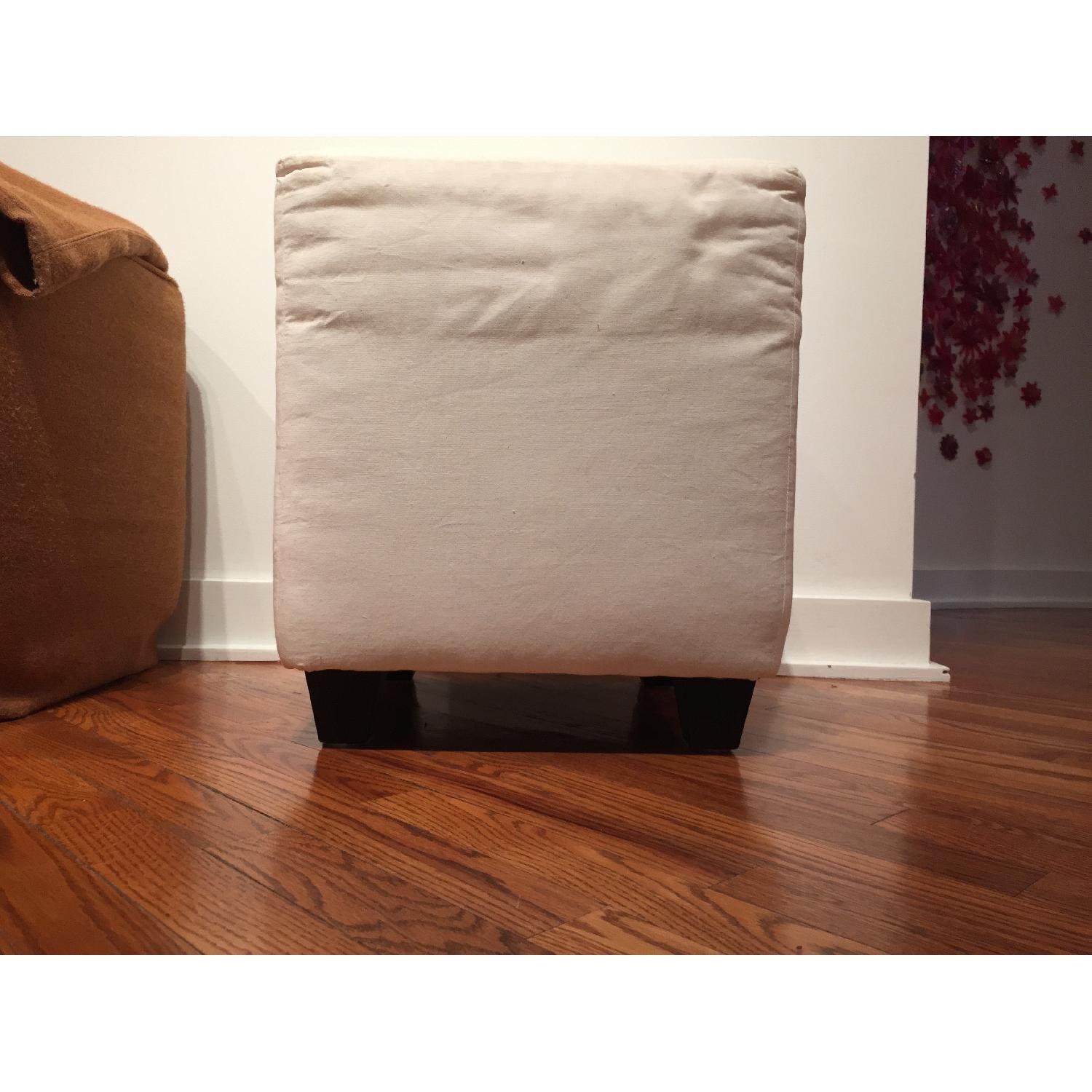 Custom Slipcovered Cube/Ottoman/Stool - AptDeco
