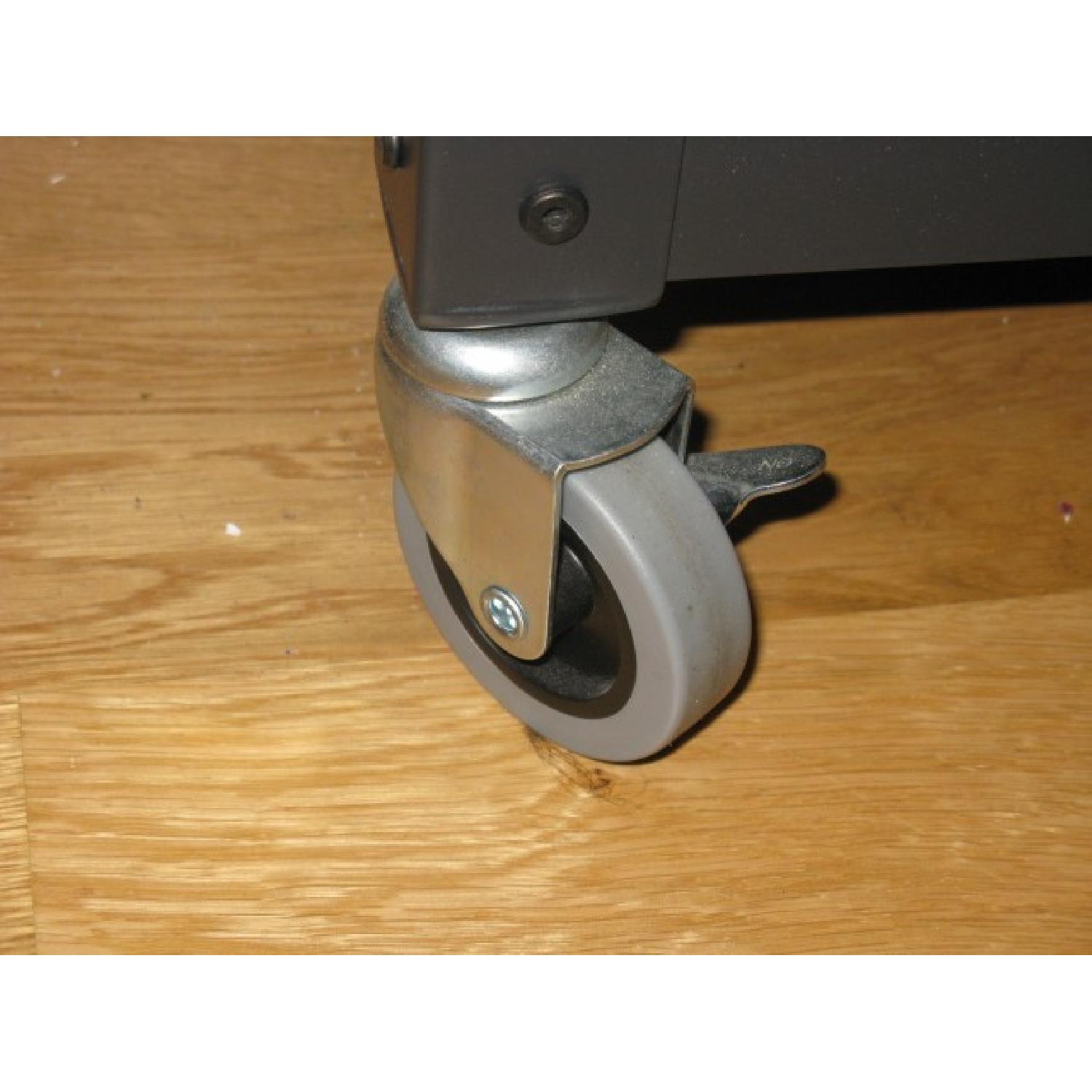 CB2 Go-Kart Carbon 5-Shelf Bookcase - AptDeco