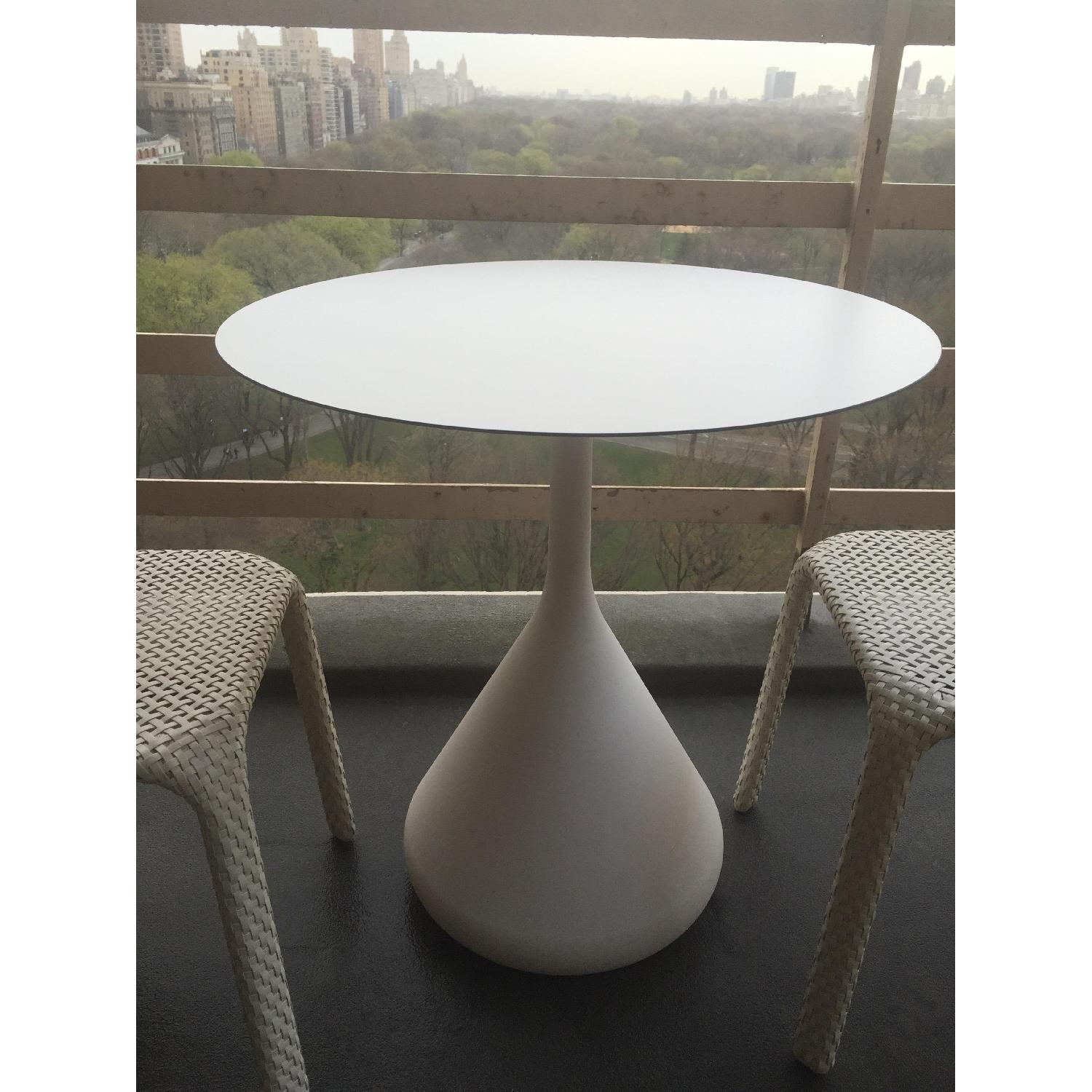 Dedon Outdoor Bistro Table w/ 2 Chairs - AptDeco