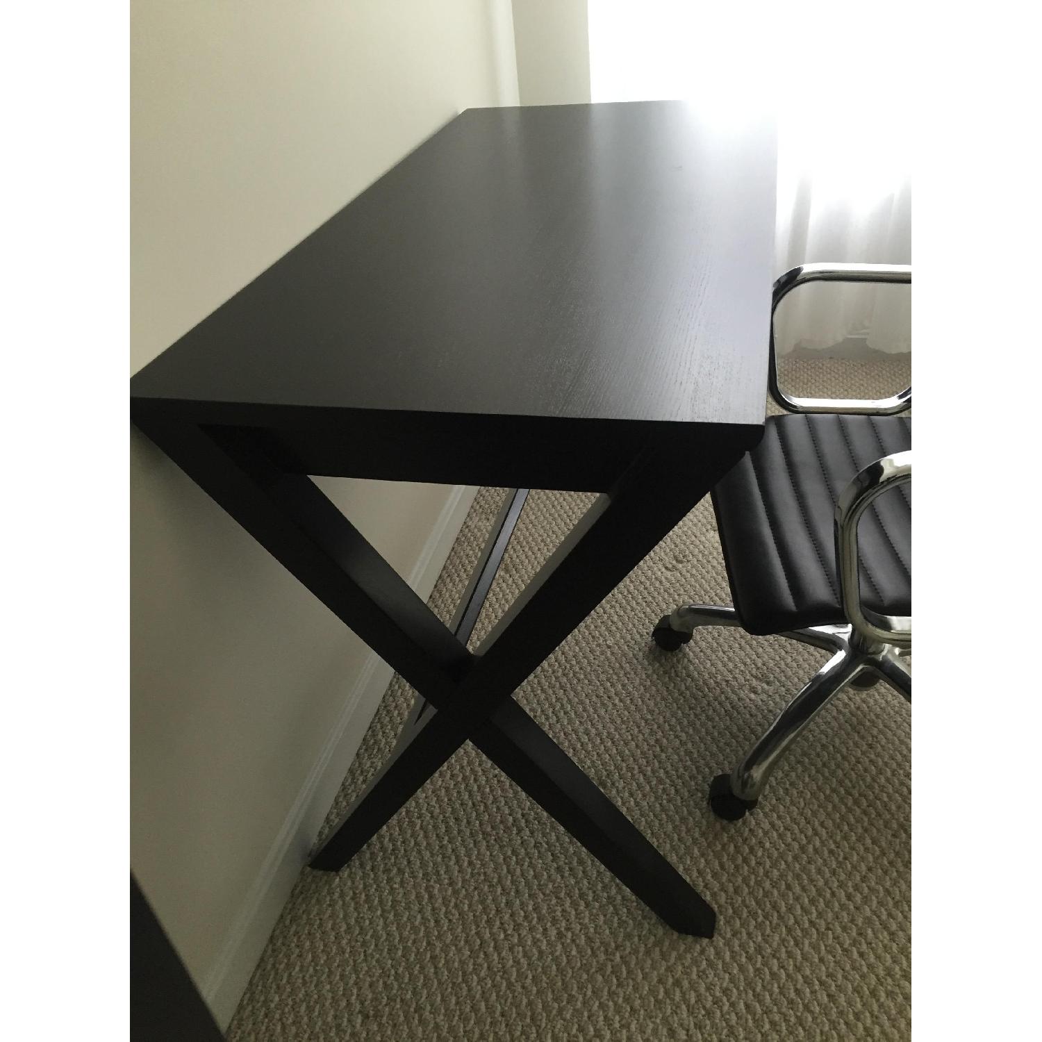 Crate & Barrel Ebony Spotlight Desk - AptDeco