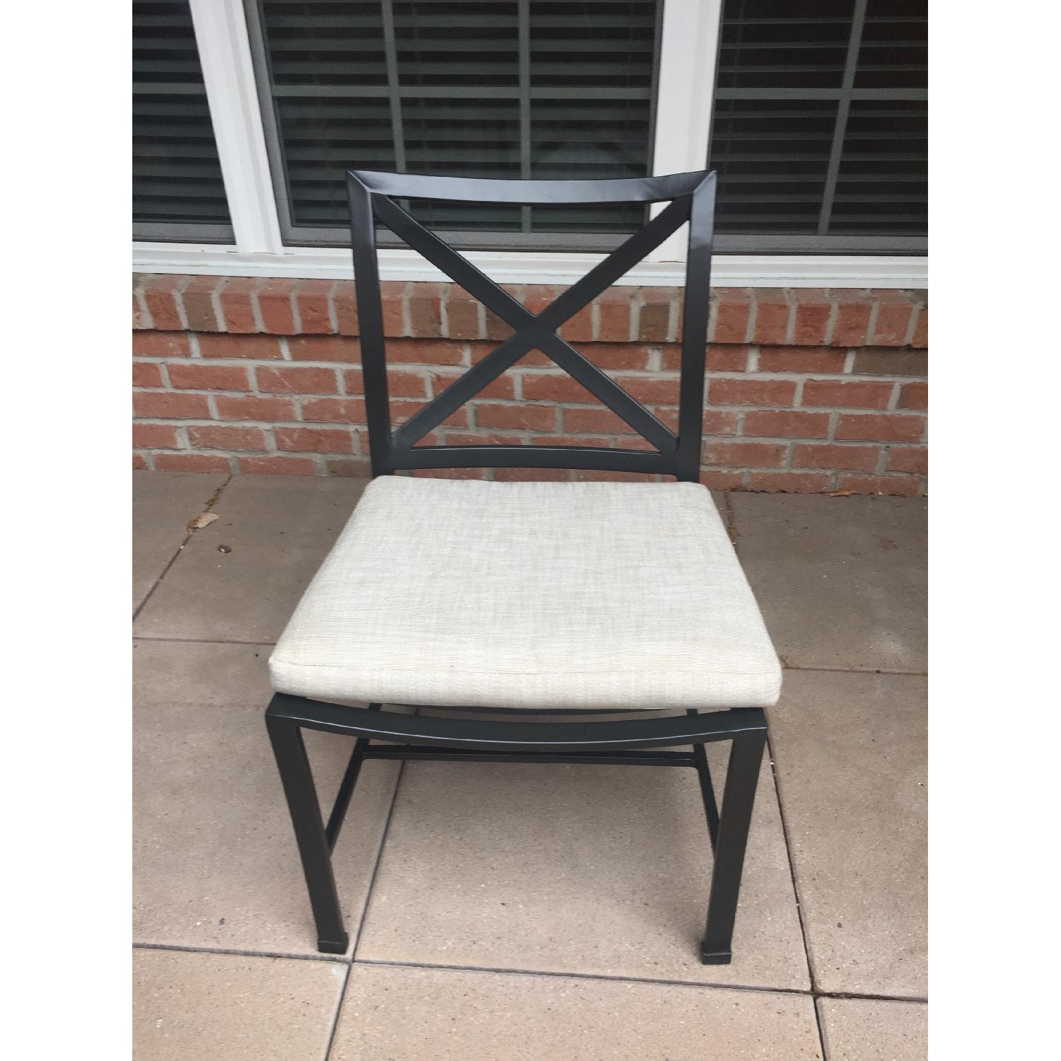 Restoration Hardware Outdoor/Patio Dining Table w/ 6 Chairs - AptDeco