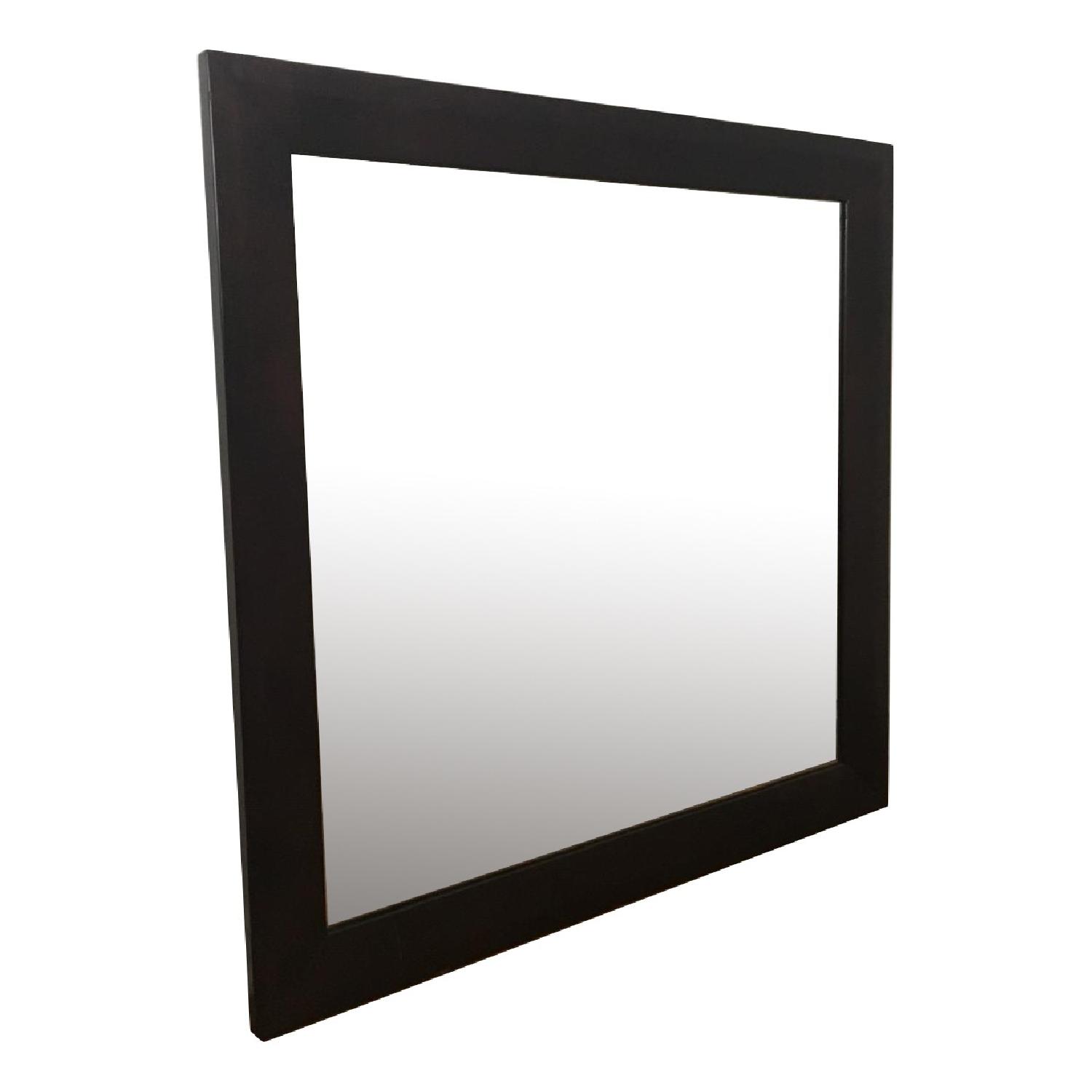 Classic Wooden Frame Square Mirror - AptDeco