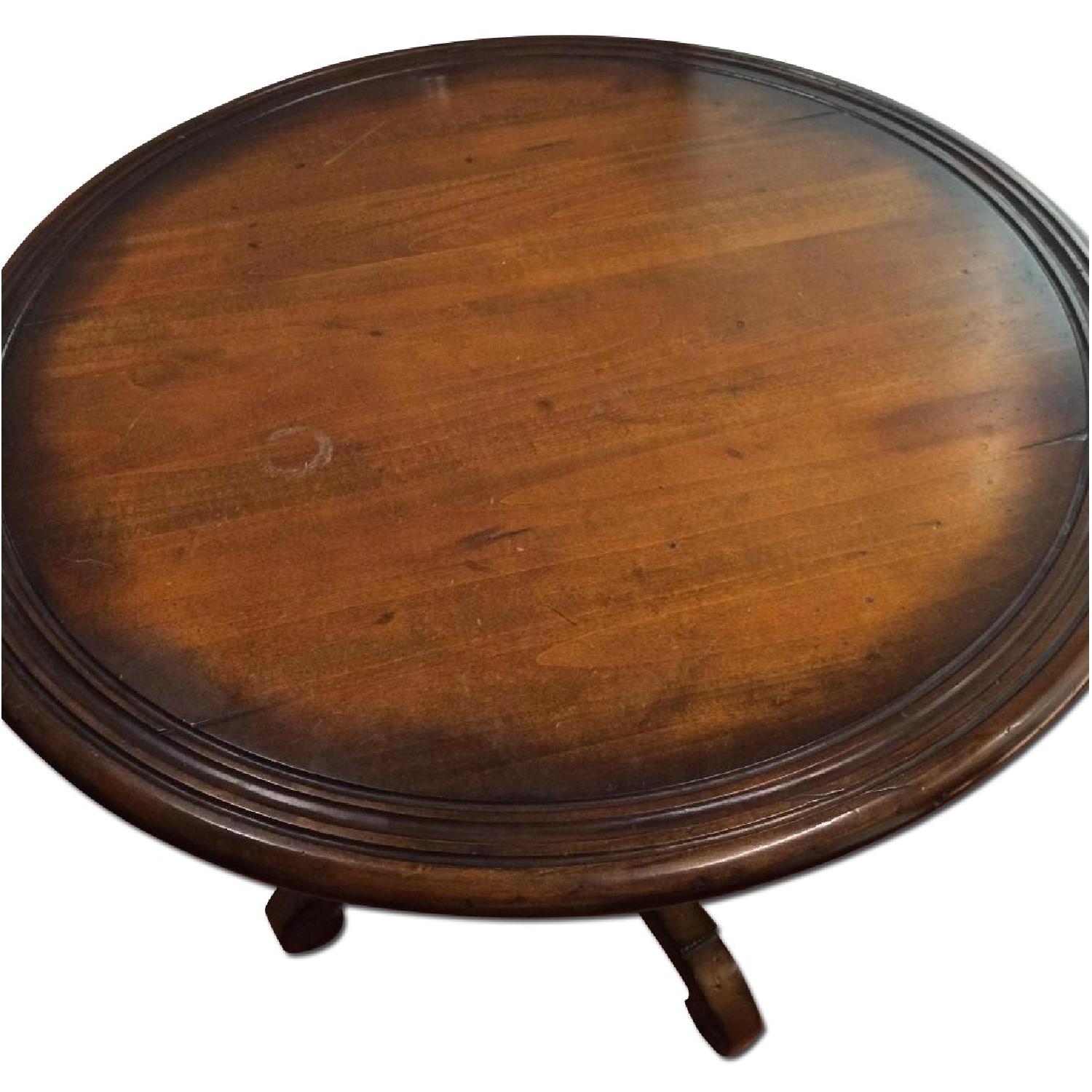 Pottery Barn Round Dining Table - AptDeco