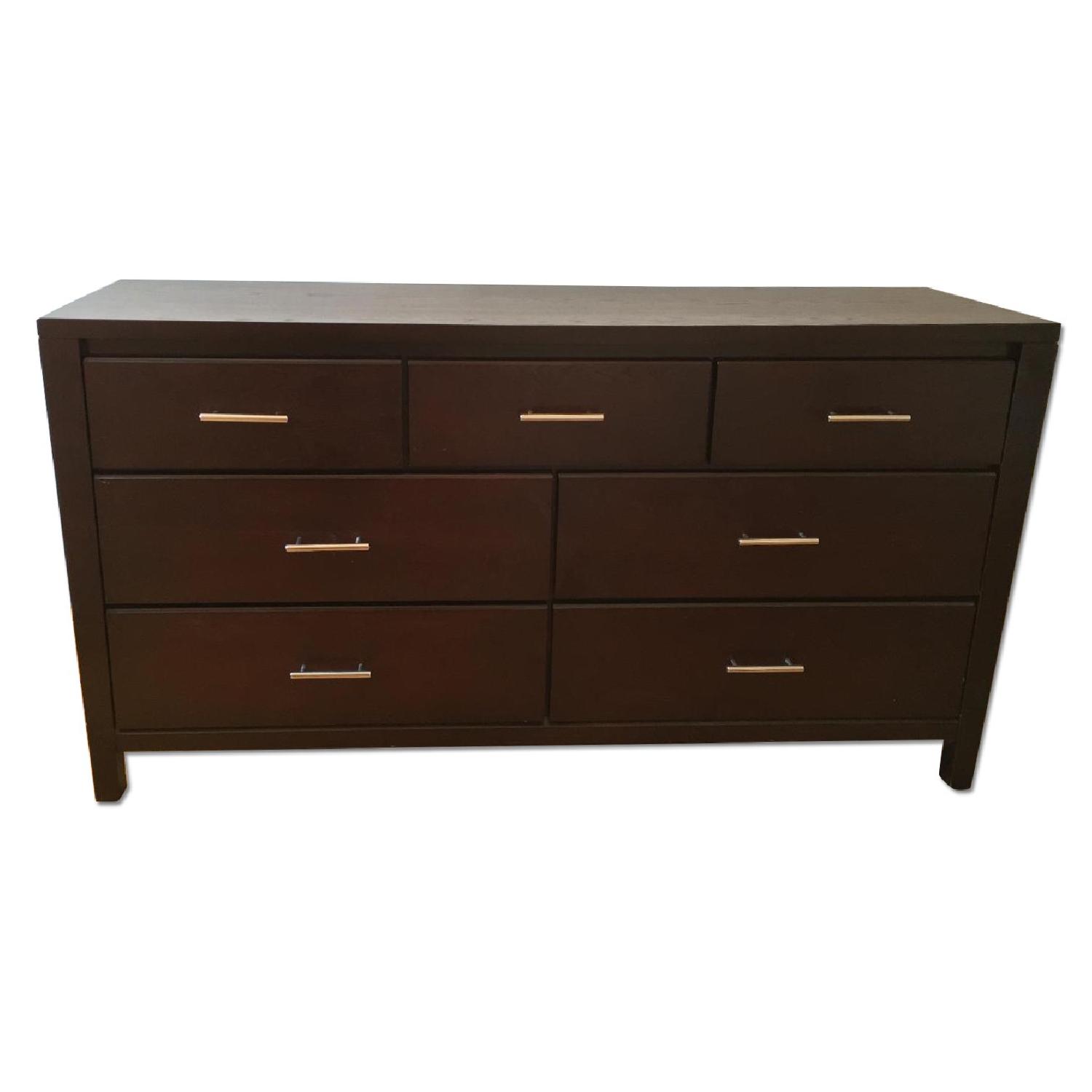 Solid Wood Espresso Dresser - AptDeco