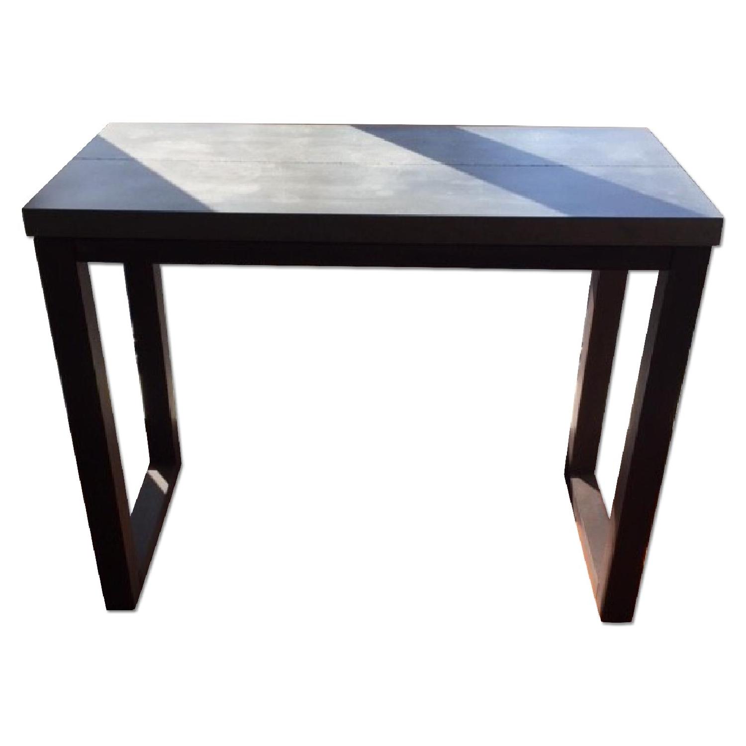 CB2 Metal Top Dining Table - AptDeco