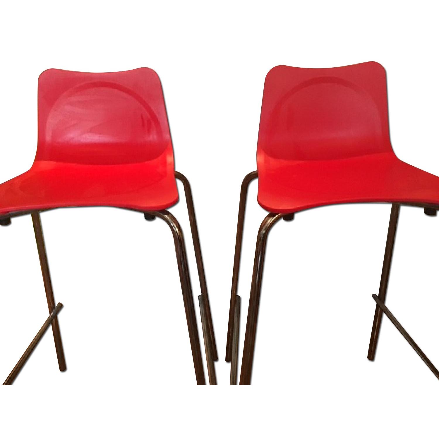 Red Bar Stools - AptDeco