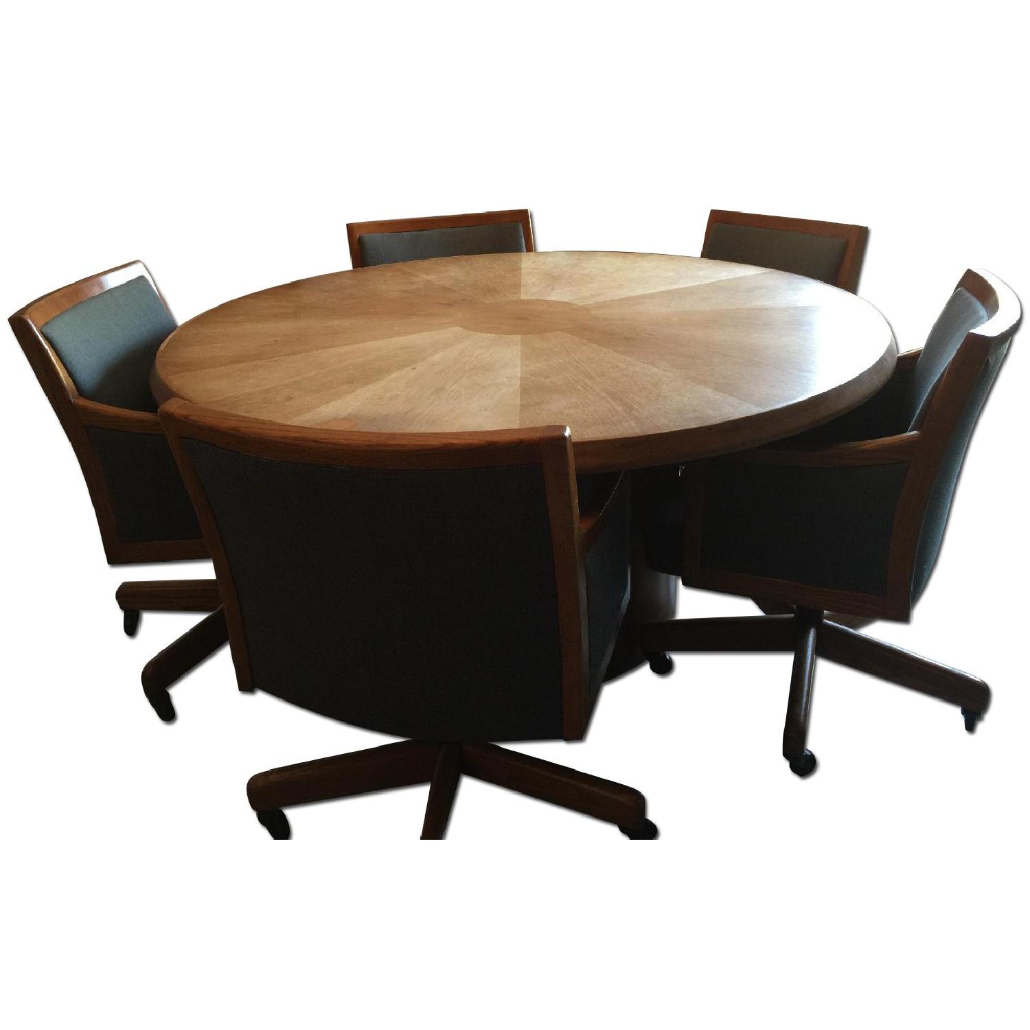 Conference Table w/ 5 Chairs - AptDeco