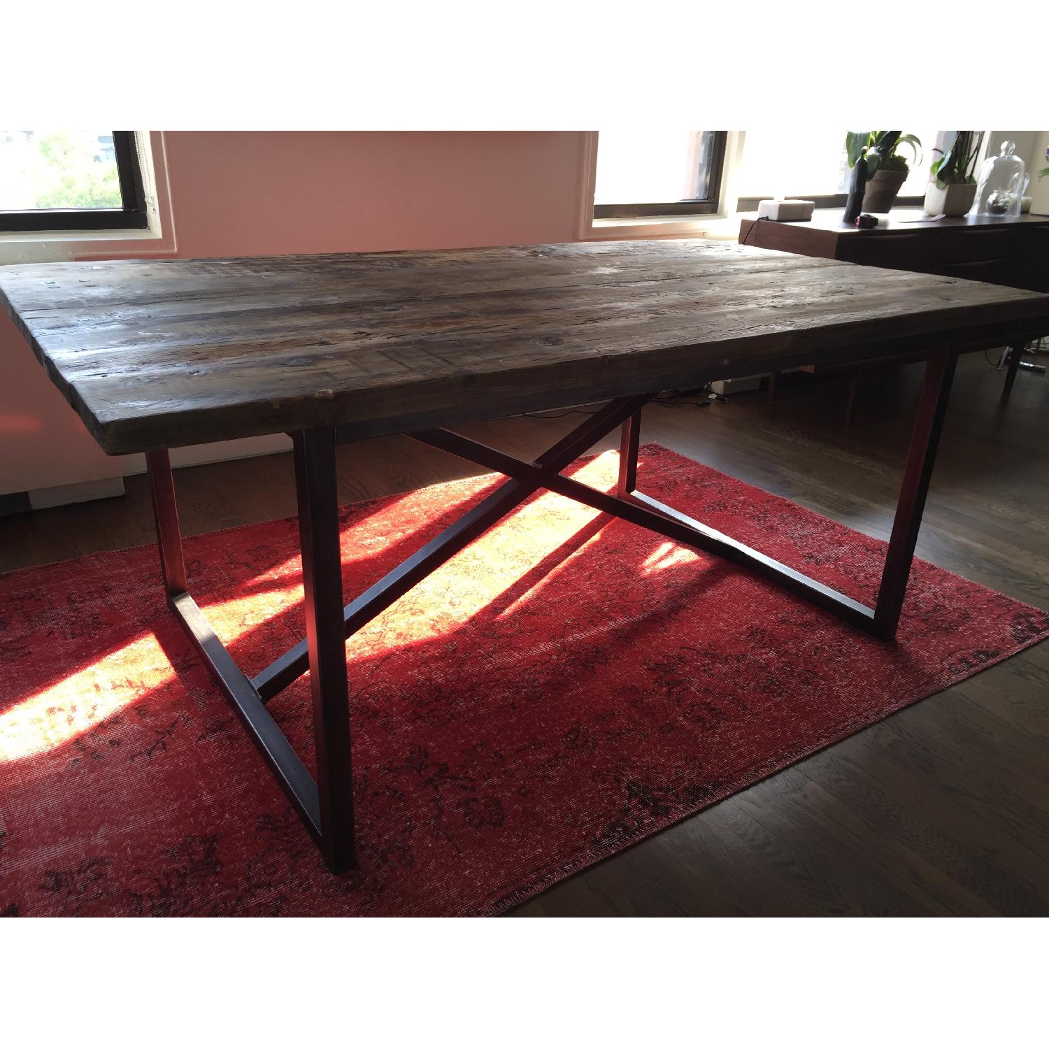 Restoration Hardware Wood Dining Table - AptDeco