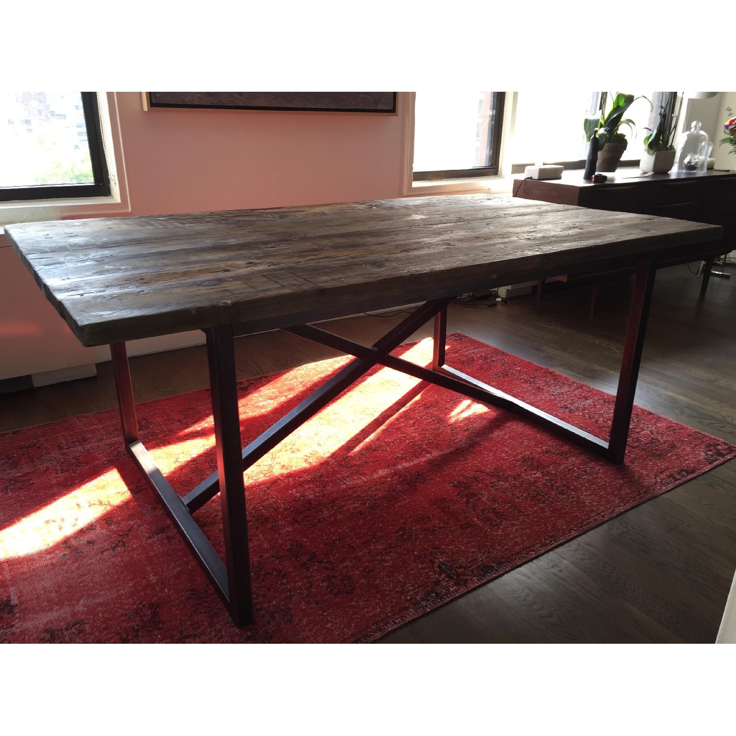 Restoration Hardware Wood Dining Table - AptDeco
