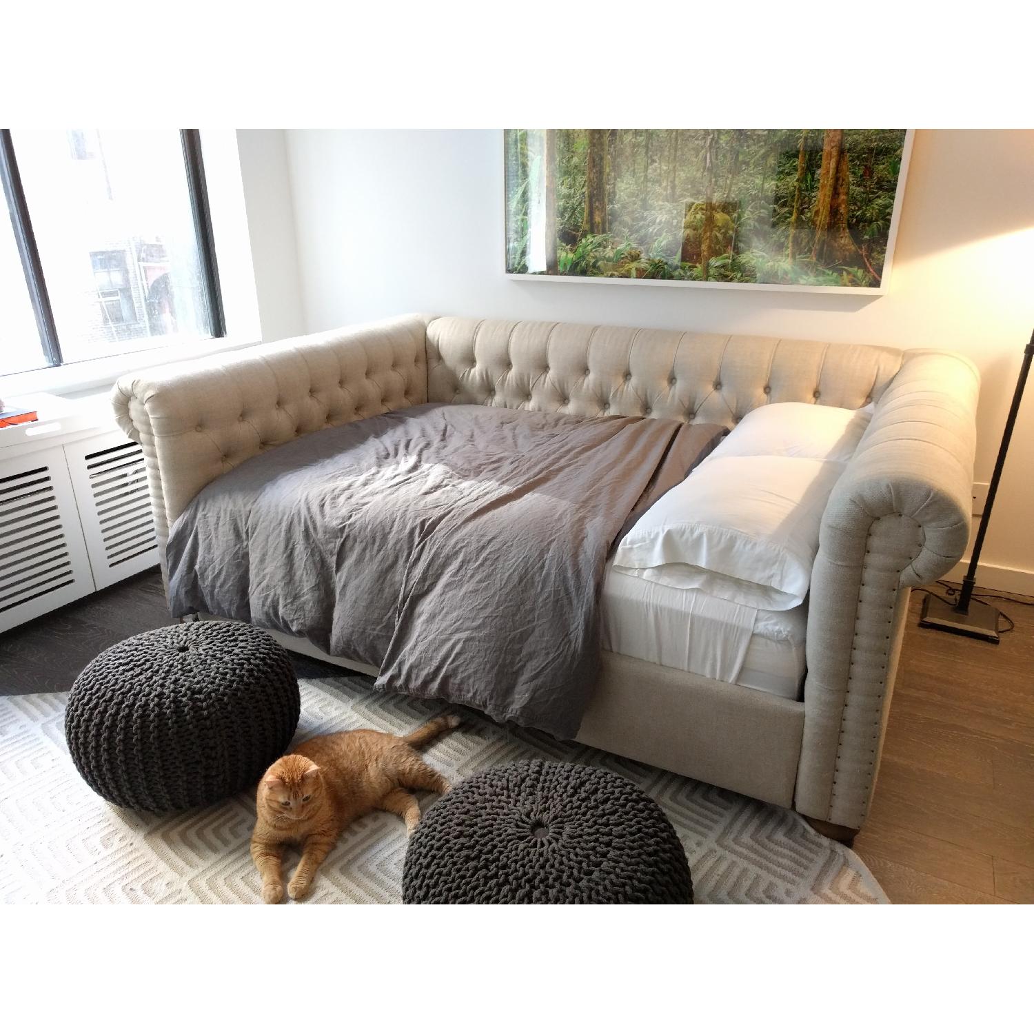 Restoration Hardware Full Size Chesterfield Daybed - AptDeco