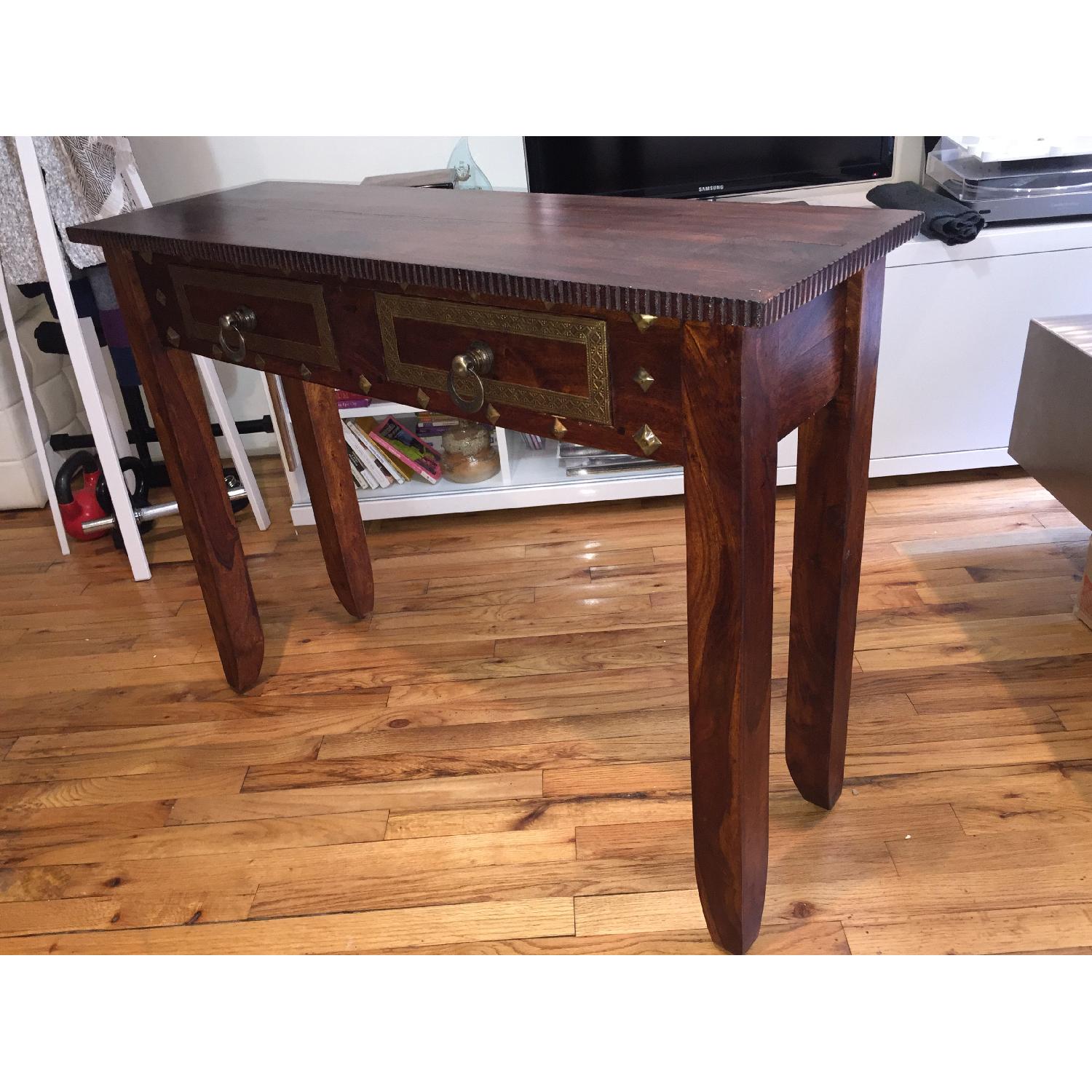 Pier 1 Vintage Heera Indian Handcrafted Console Table - AptDeco