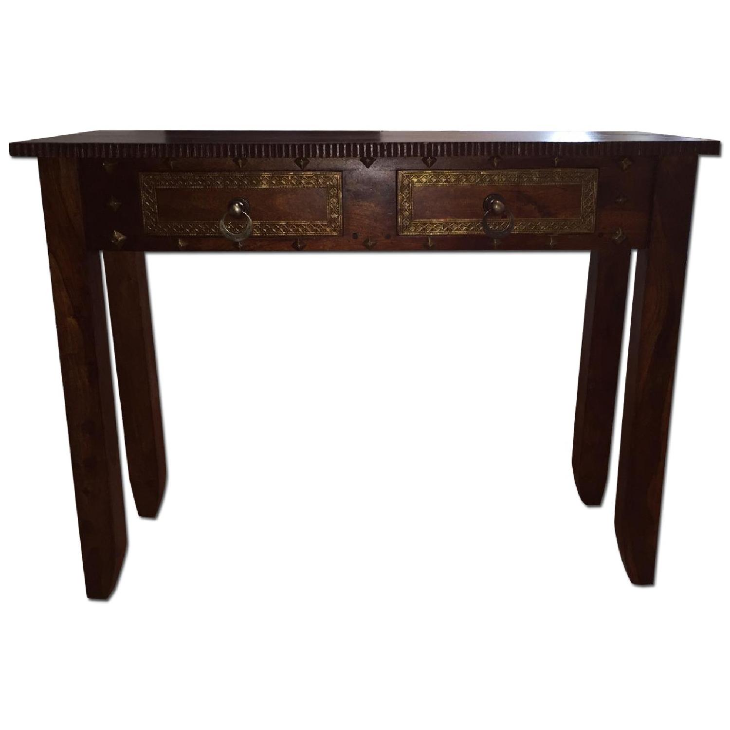 Pier 1 Vintage Heera Indian Handcrafted Console Table - AptDeco