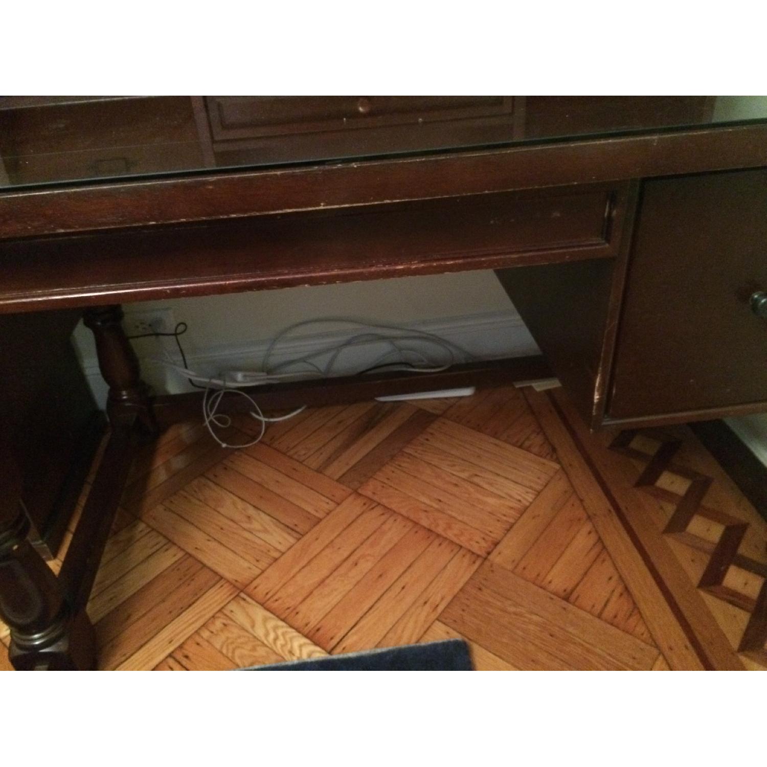 Pottery Barn Small Aris Desk w/ Hutch - AptDeco