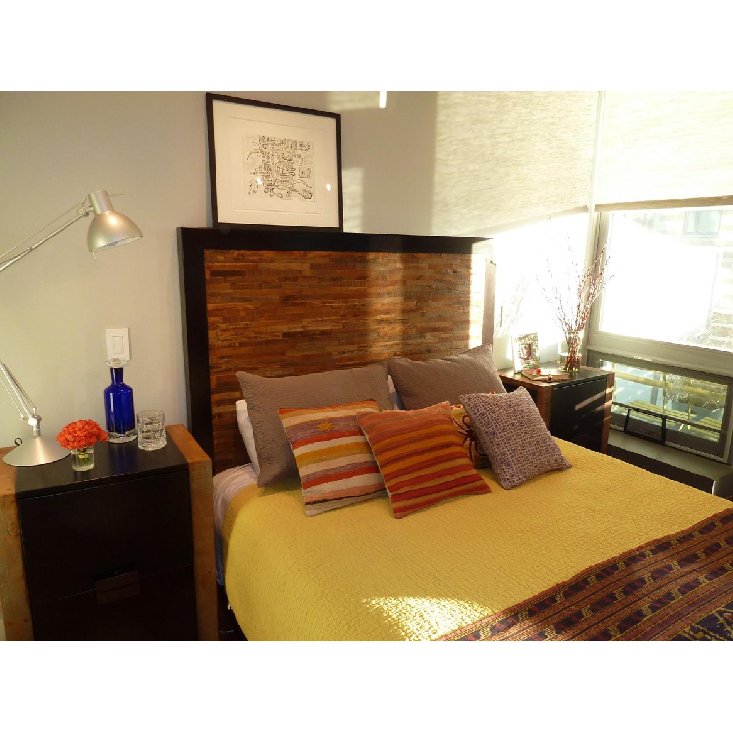 Environment Furniture Santomer High Headboard Queen Bed - AptDeco