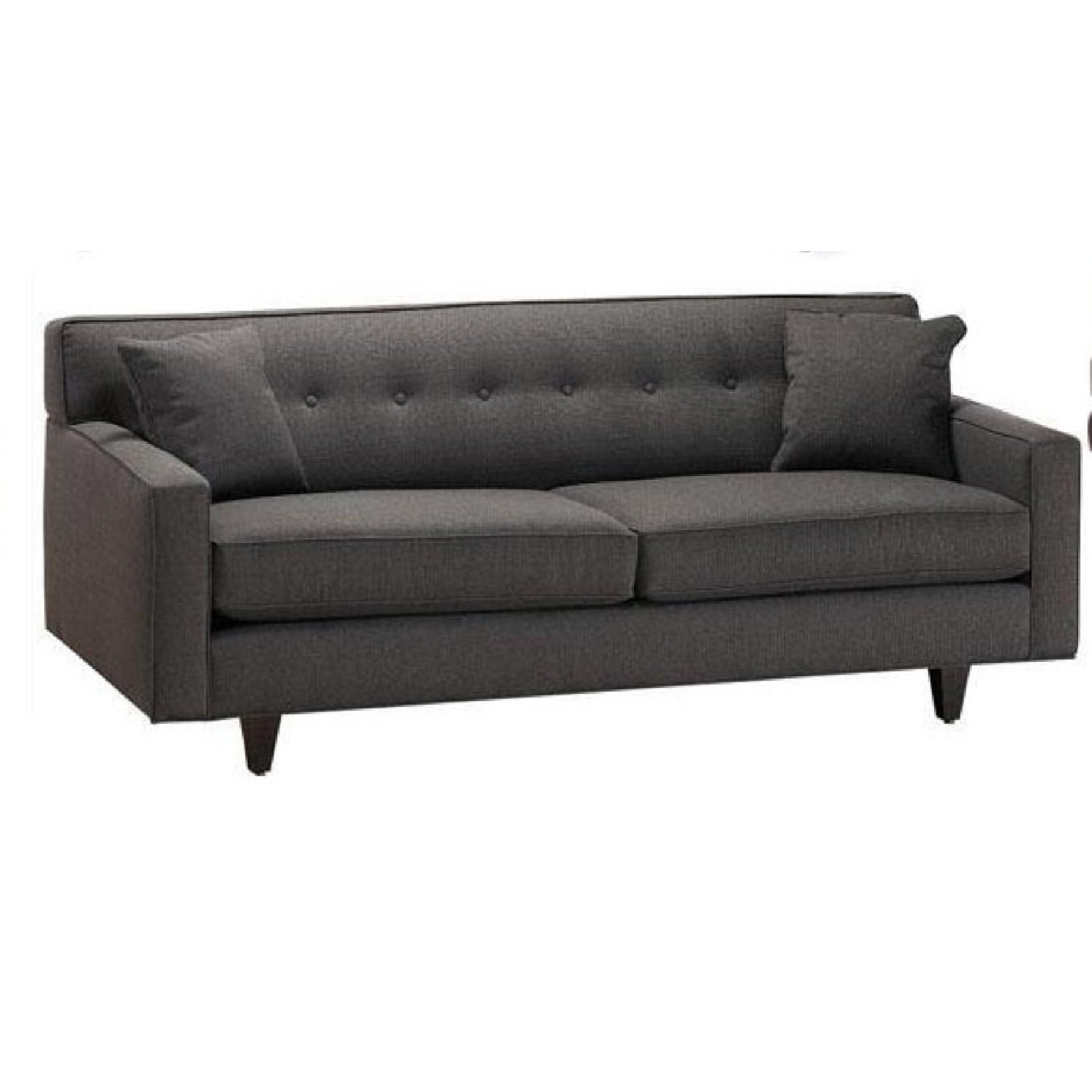 Rowe Furniture Mid-Century Modern Queen Sleeper Sofa in Grey - AptDeco