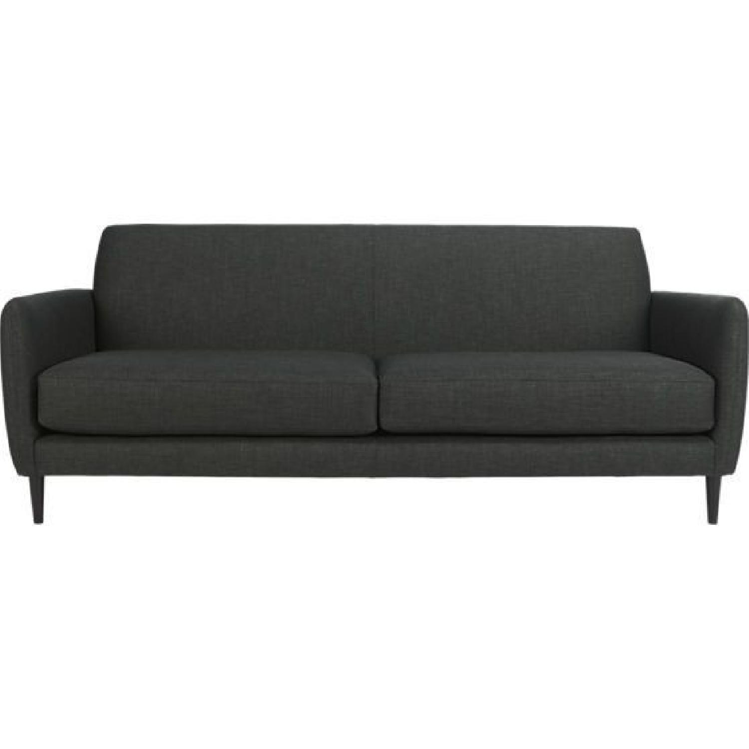 CB2 Parlour Sofa in Carbon - AptDeco