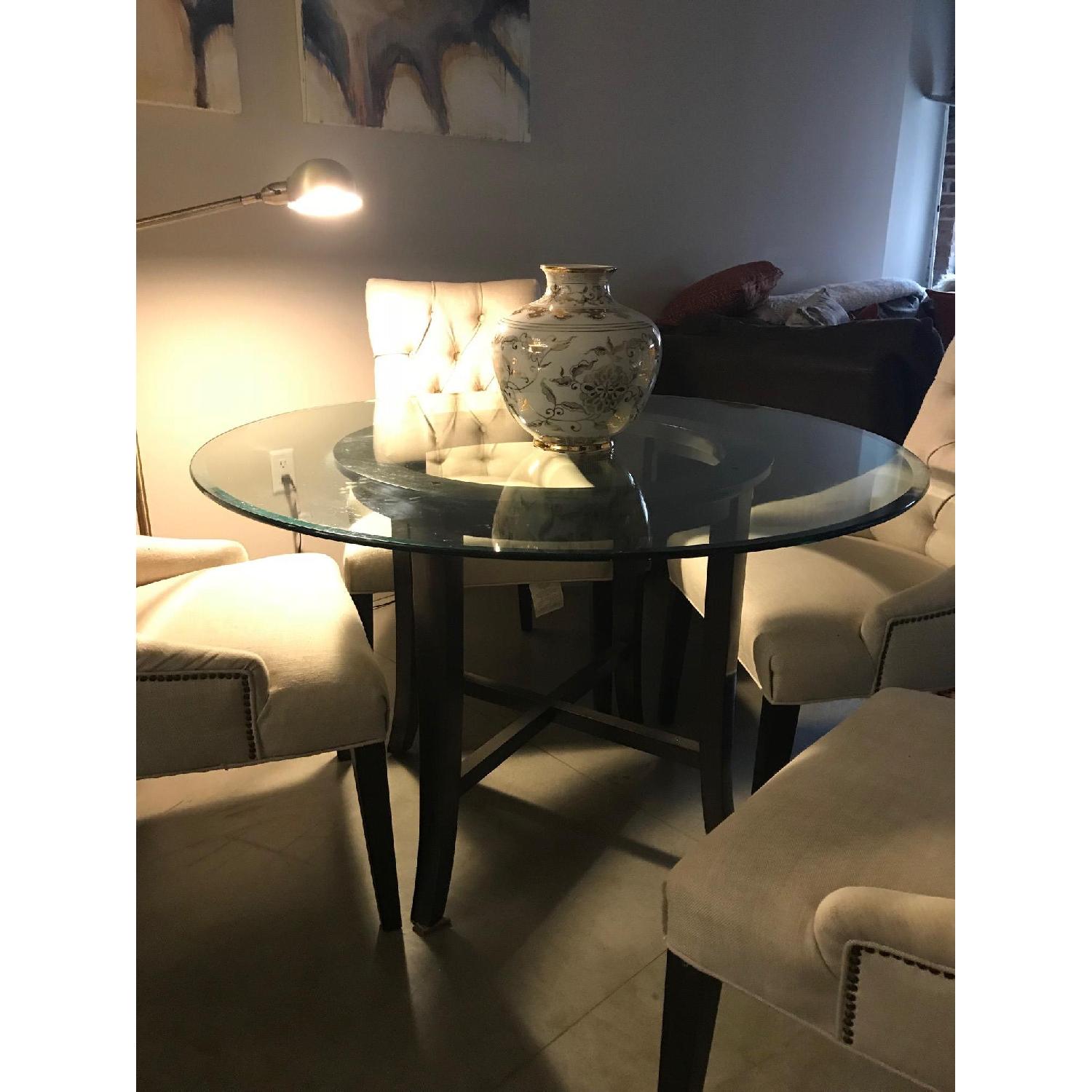 Crate & Barrel Halo Table w/ 4 Chairs - AptDeco