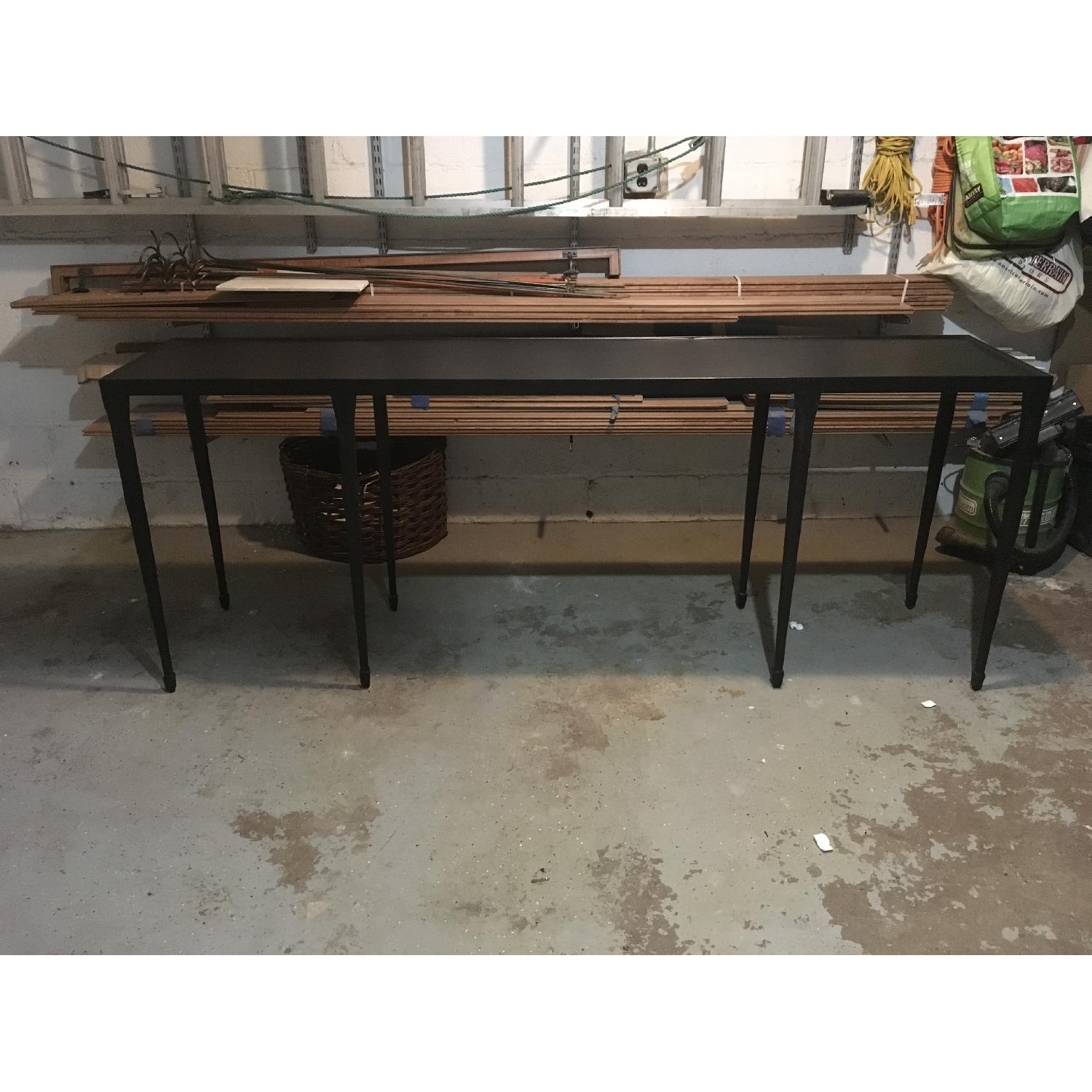 Crate & Barrel Silviano Cast Iron Console Table - AptDeco